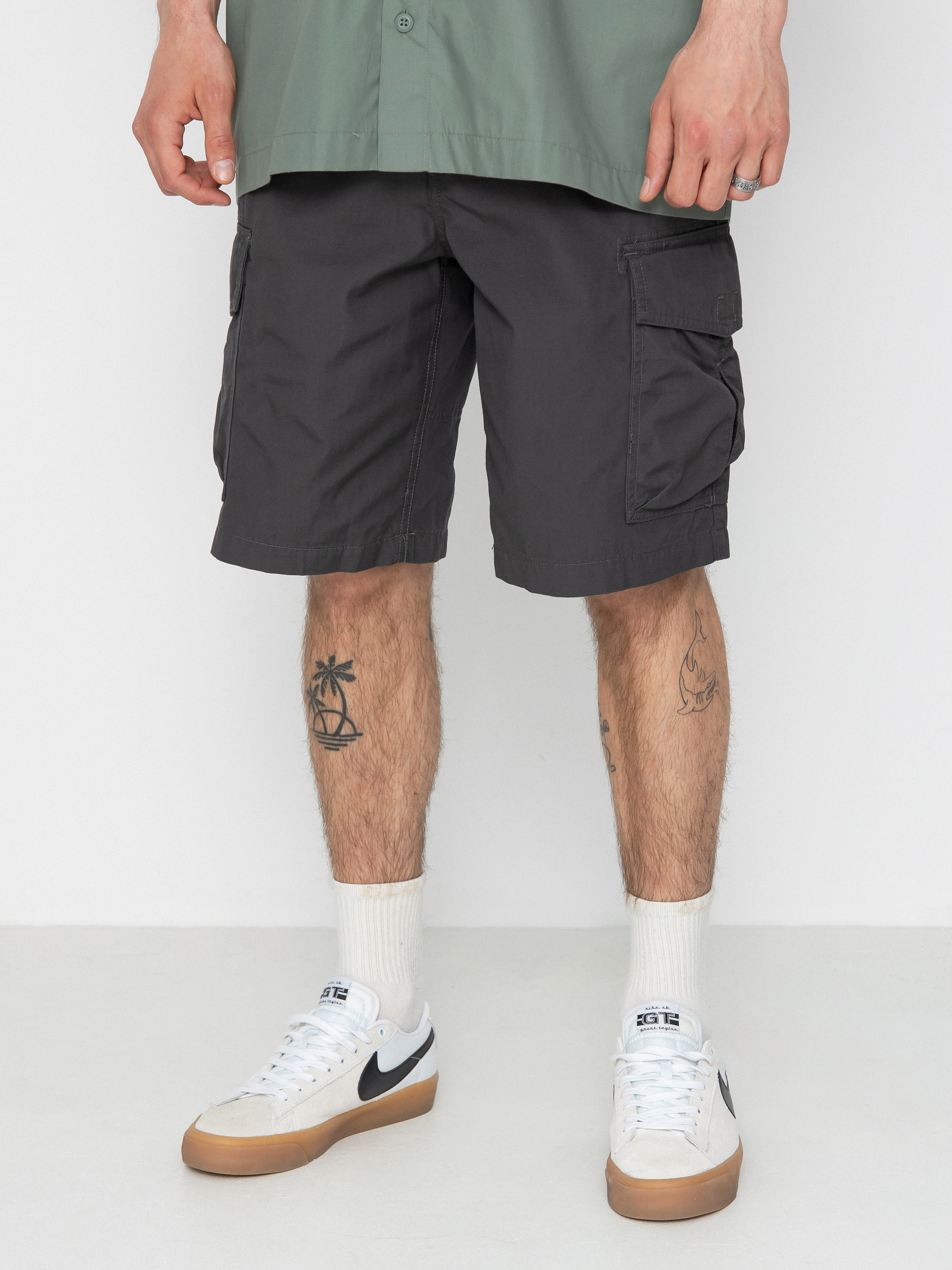 Volcom Pants Grande Barracks Cargo 22 - black (asphalt black)