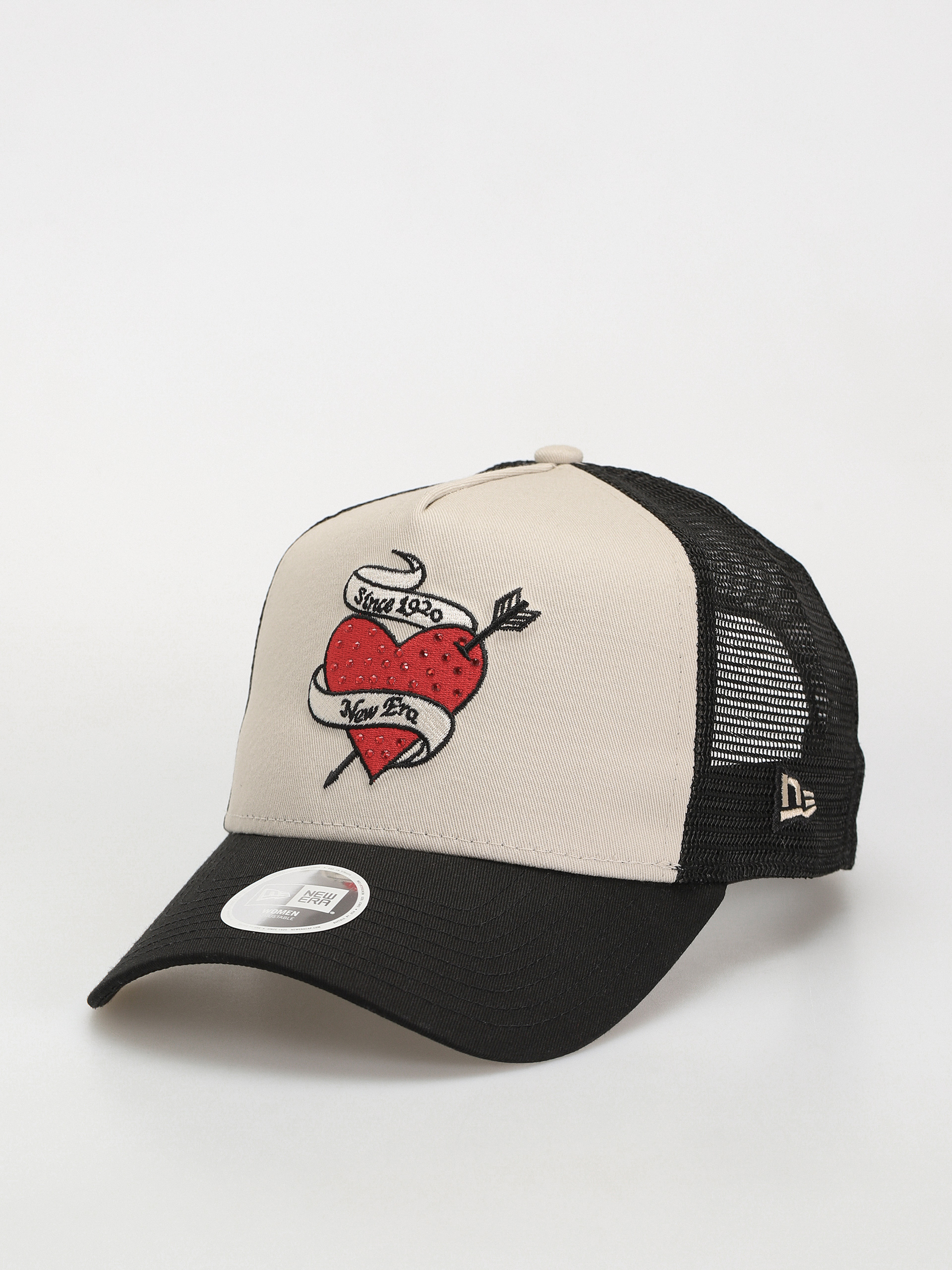 New Era Cap Rhinestone Trucker Wmn - grey (stone/black)