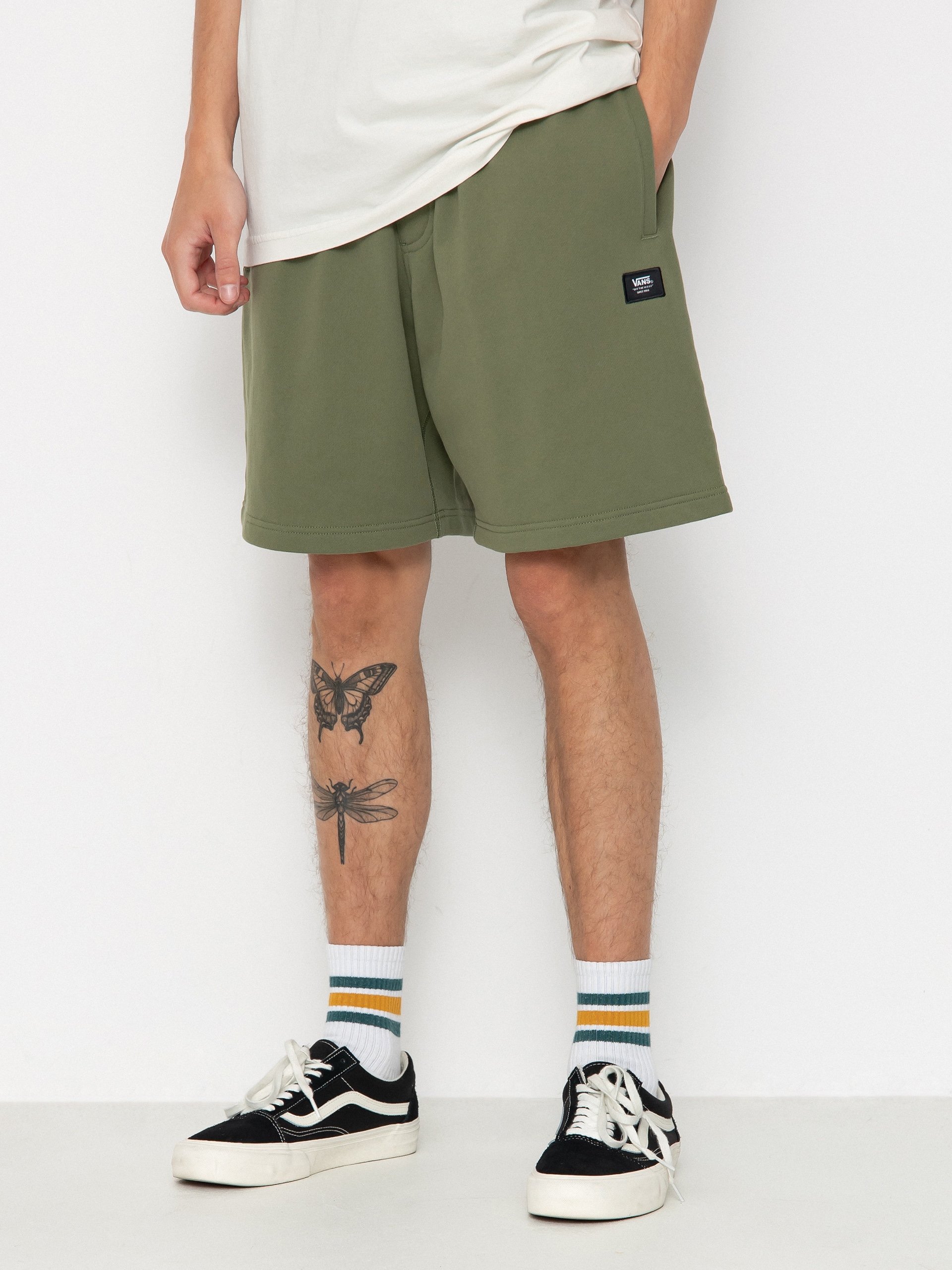 Vans Shorts Original Standards Loose Fleece - green (olivine)