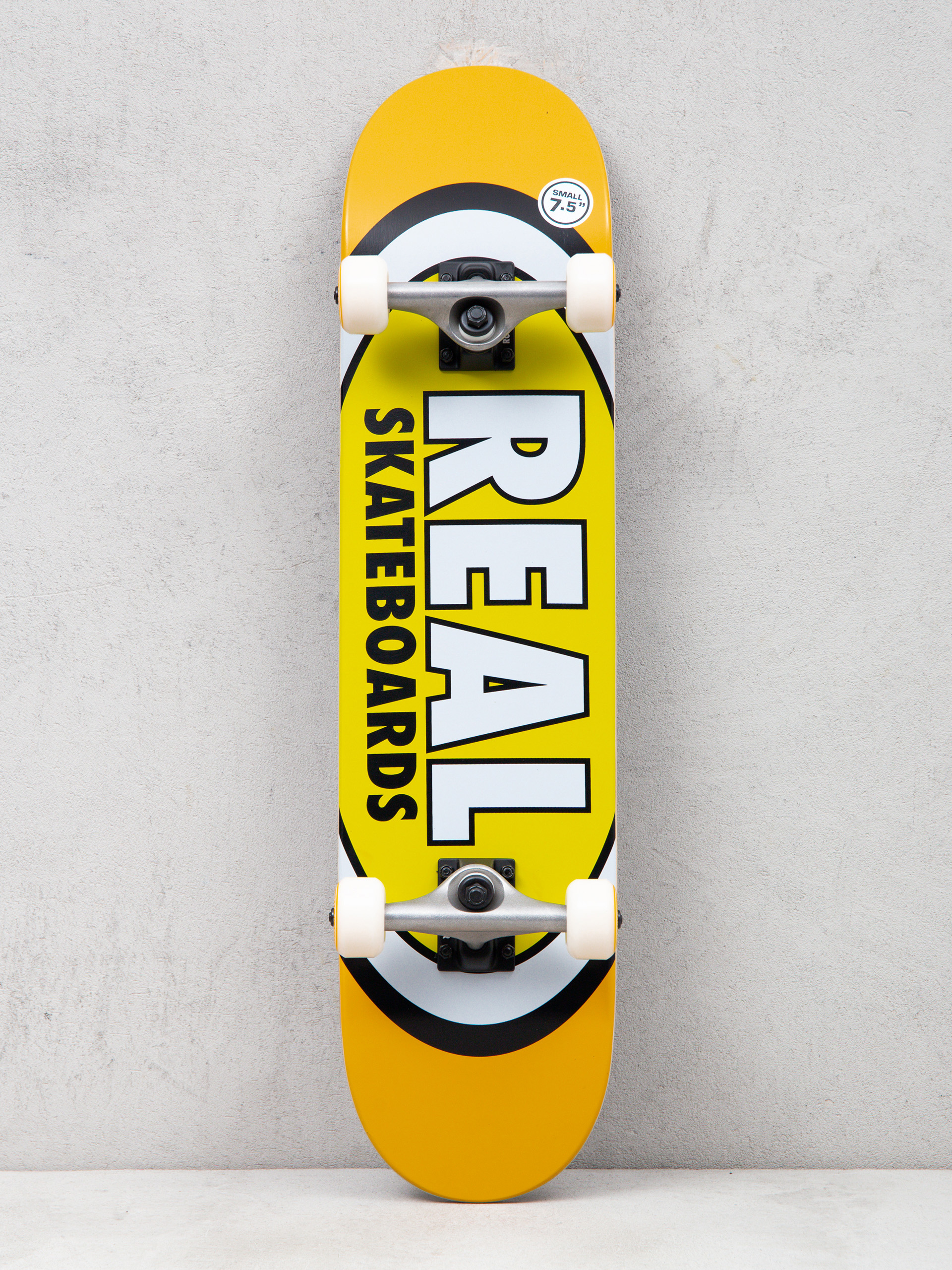 Real Classic Oval Skateboard - yellow (orange/yellow/white)