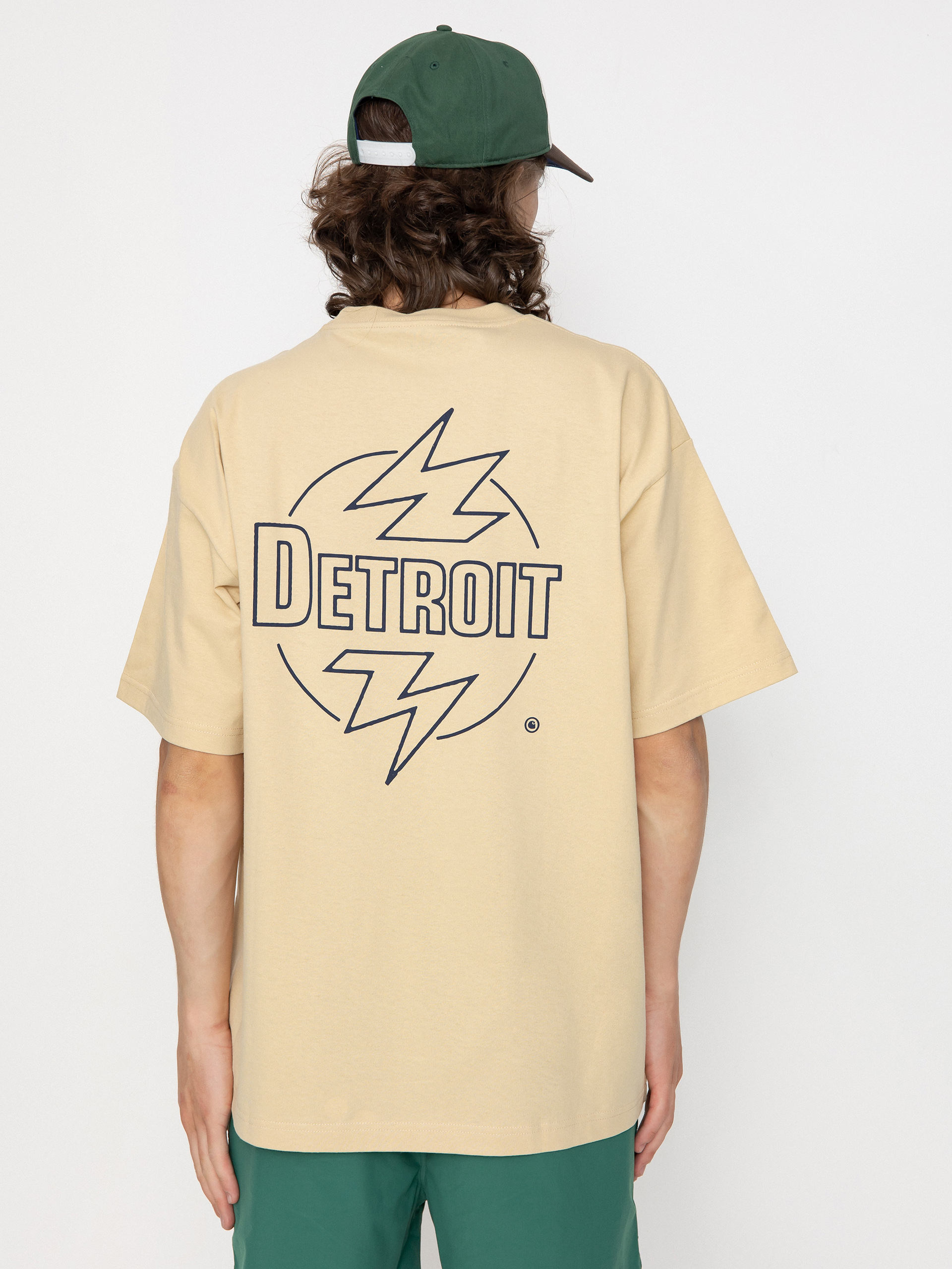 Carhartt WIP Ablaze T-Shirt - beige (cornsilk/air force blue)