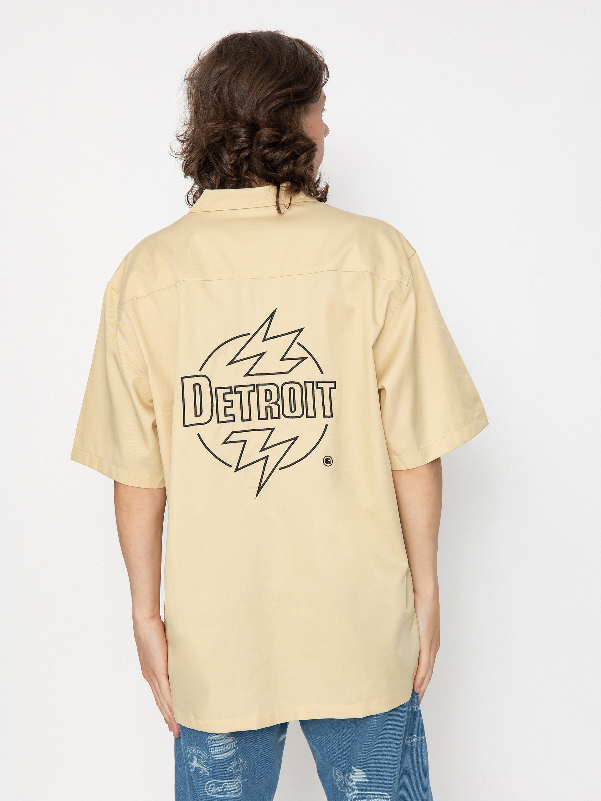 Carhartt WIP Ablaze Shirt - brown (cornsilk/black)