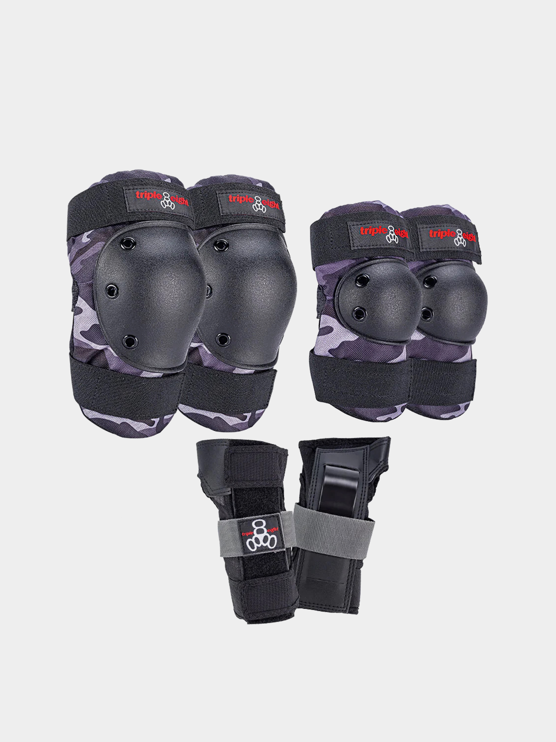 Triple Eight Protectors Saver Color Series 3 Pack - black (char camo)