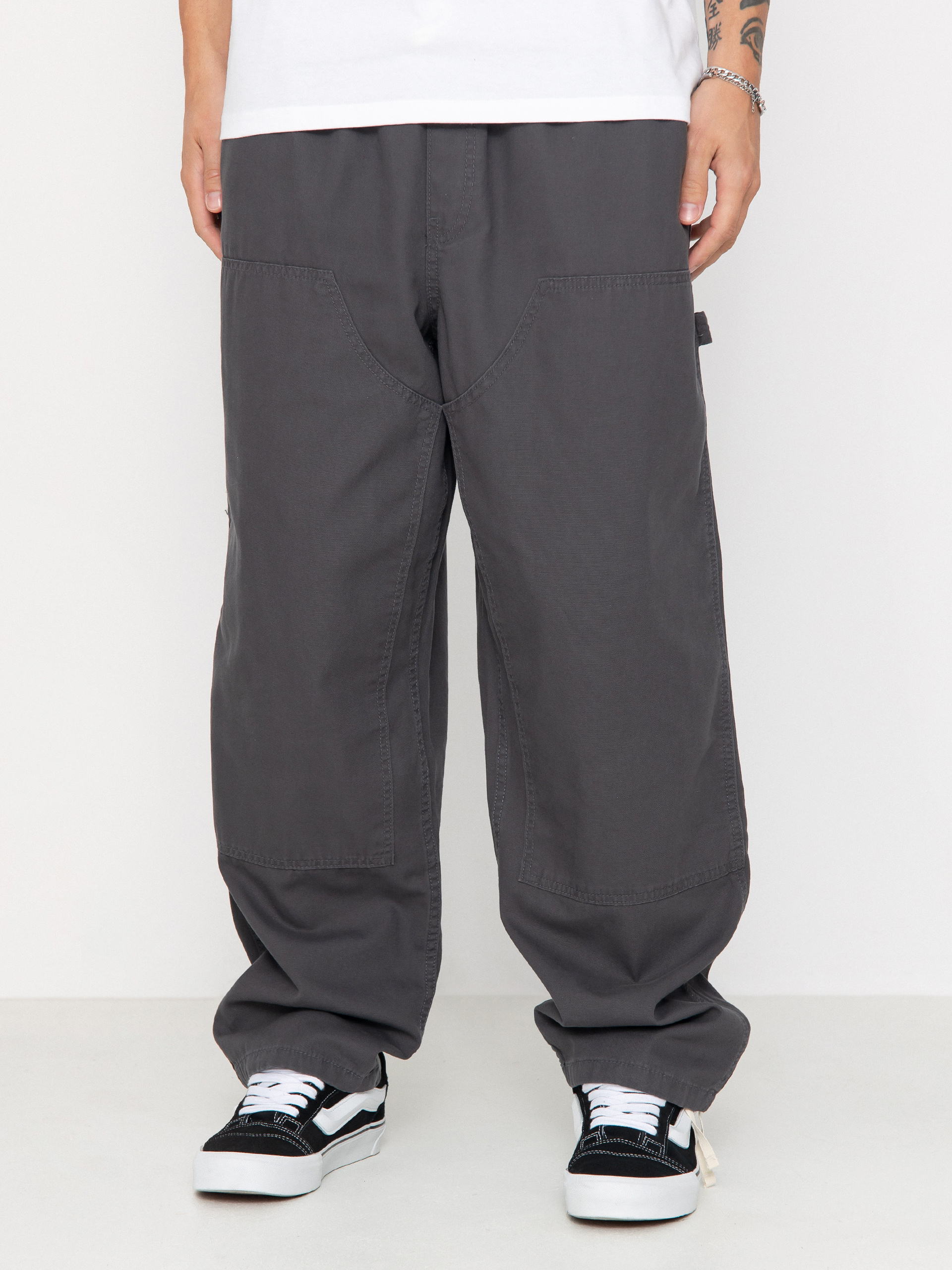 Vans Range Carpenter Canvas Baggy Tapered Pants - grey (asphalt)