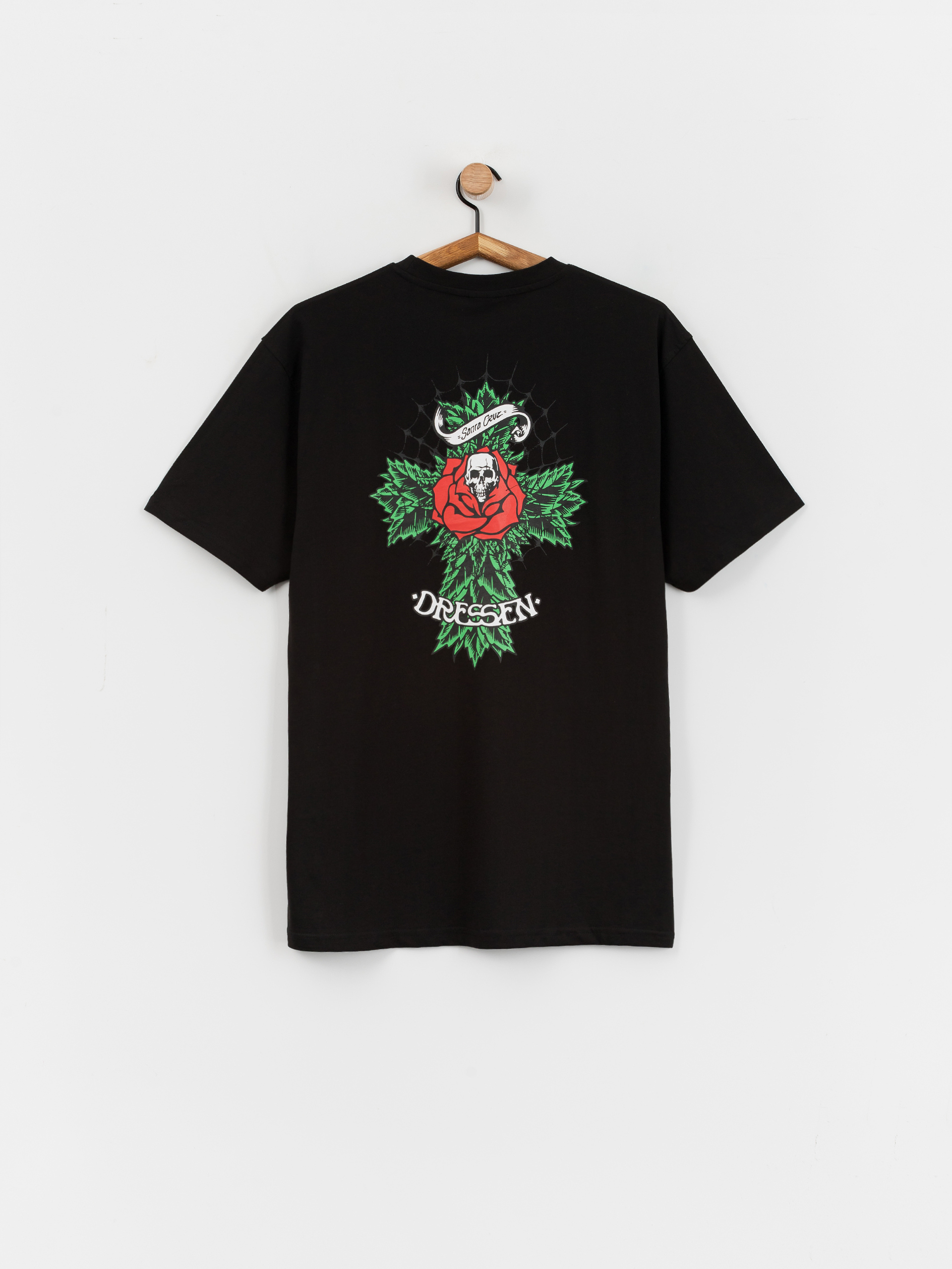 Santa Cruz Dressen Rose Cross 2 T-Shirt - black (black)
