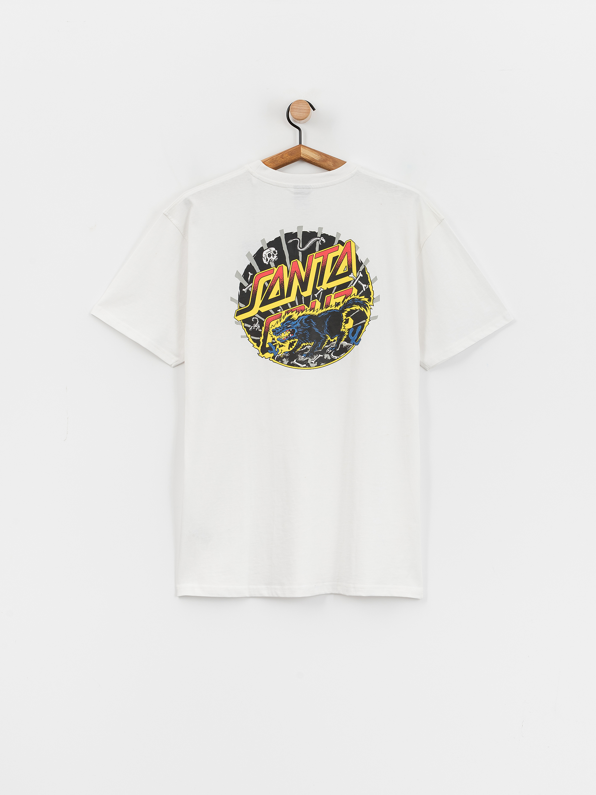 Santa Cruz Kendall Wolf Dot T-Shirt - white (white)