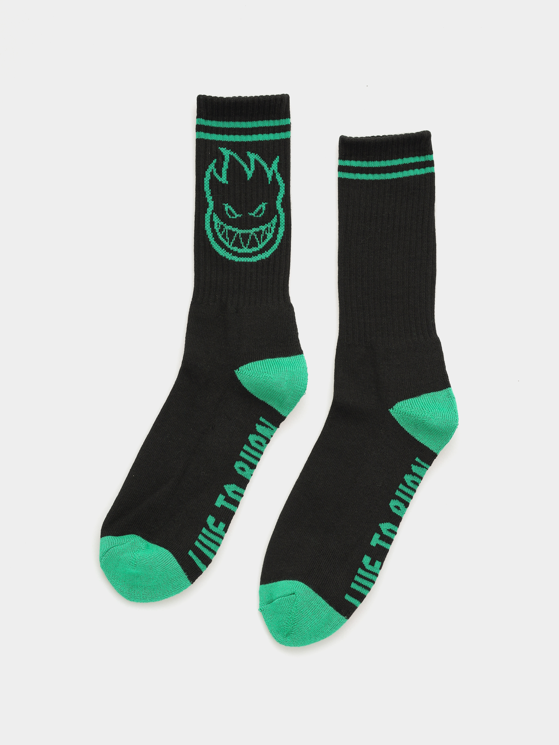 Spitfire Socks Big Head - black (black/green)