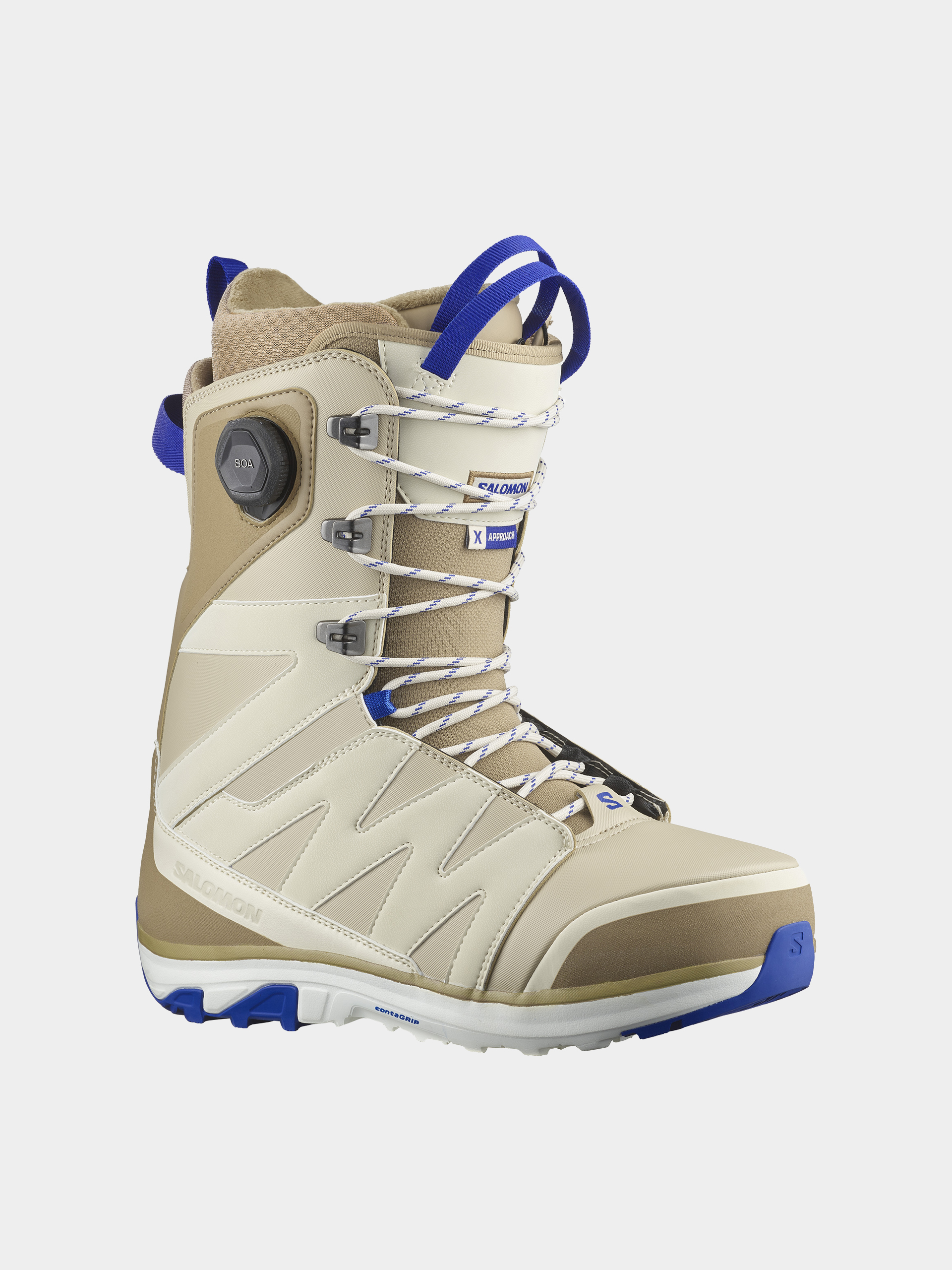 Salomon Snowboard boots X Approach Lace Sj Boa - white, beige ...