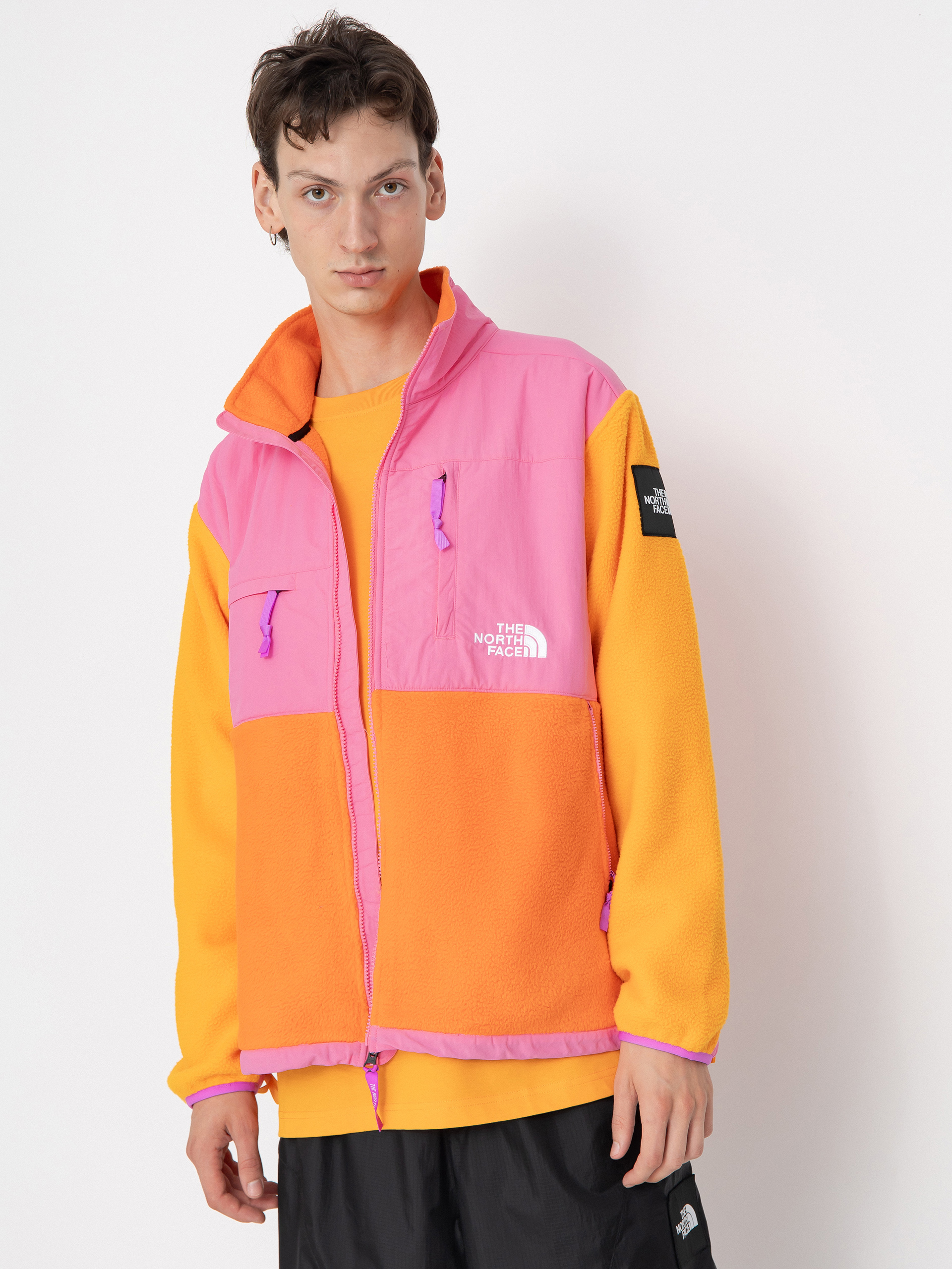 Pink denali north face jacket store