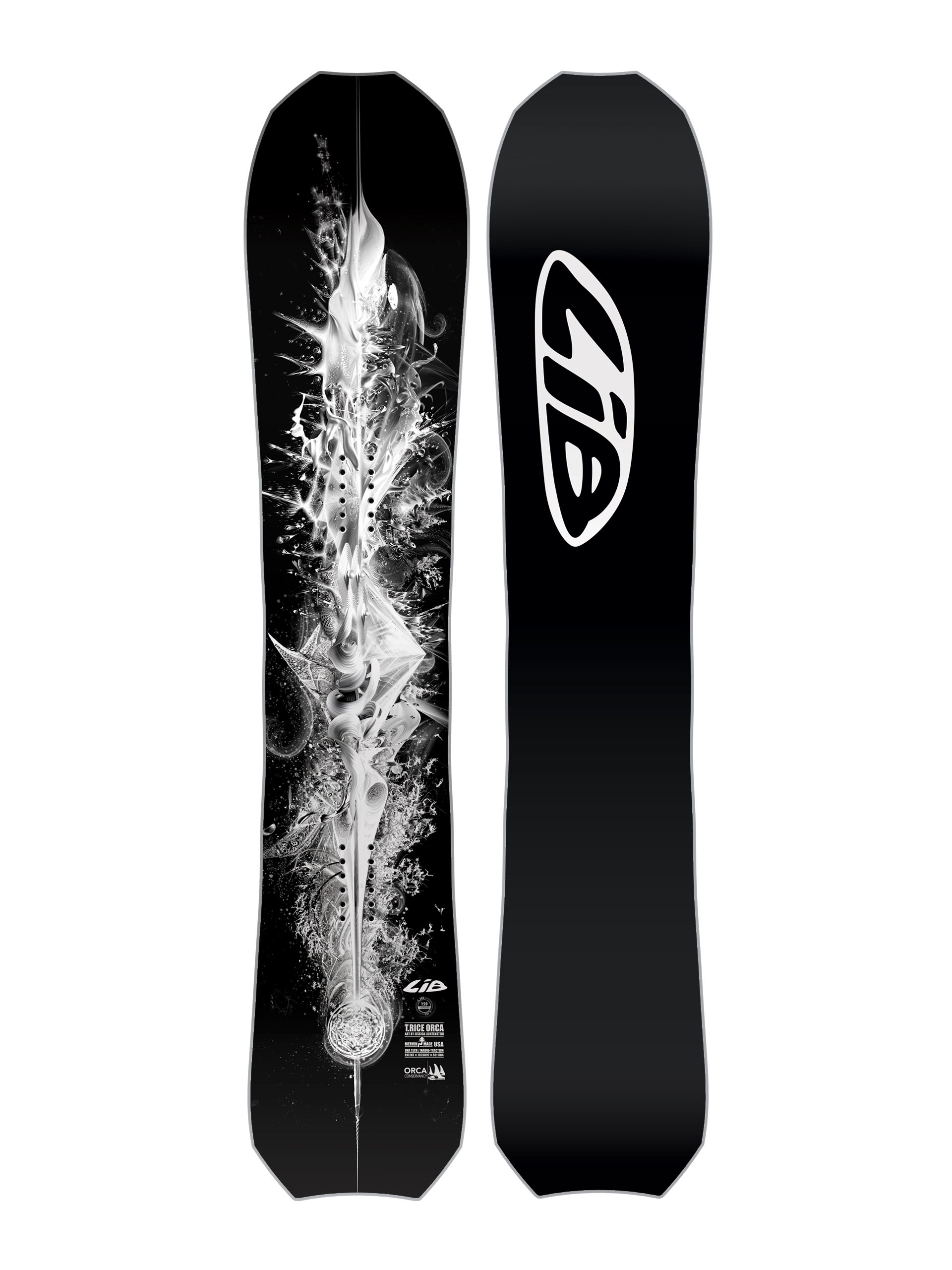 Lib Tech Snowboard Orca - white, black