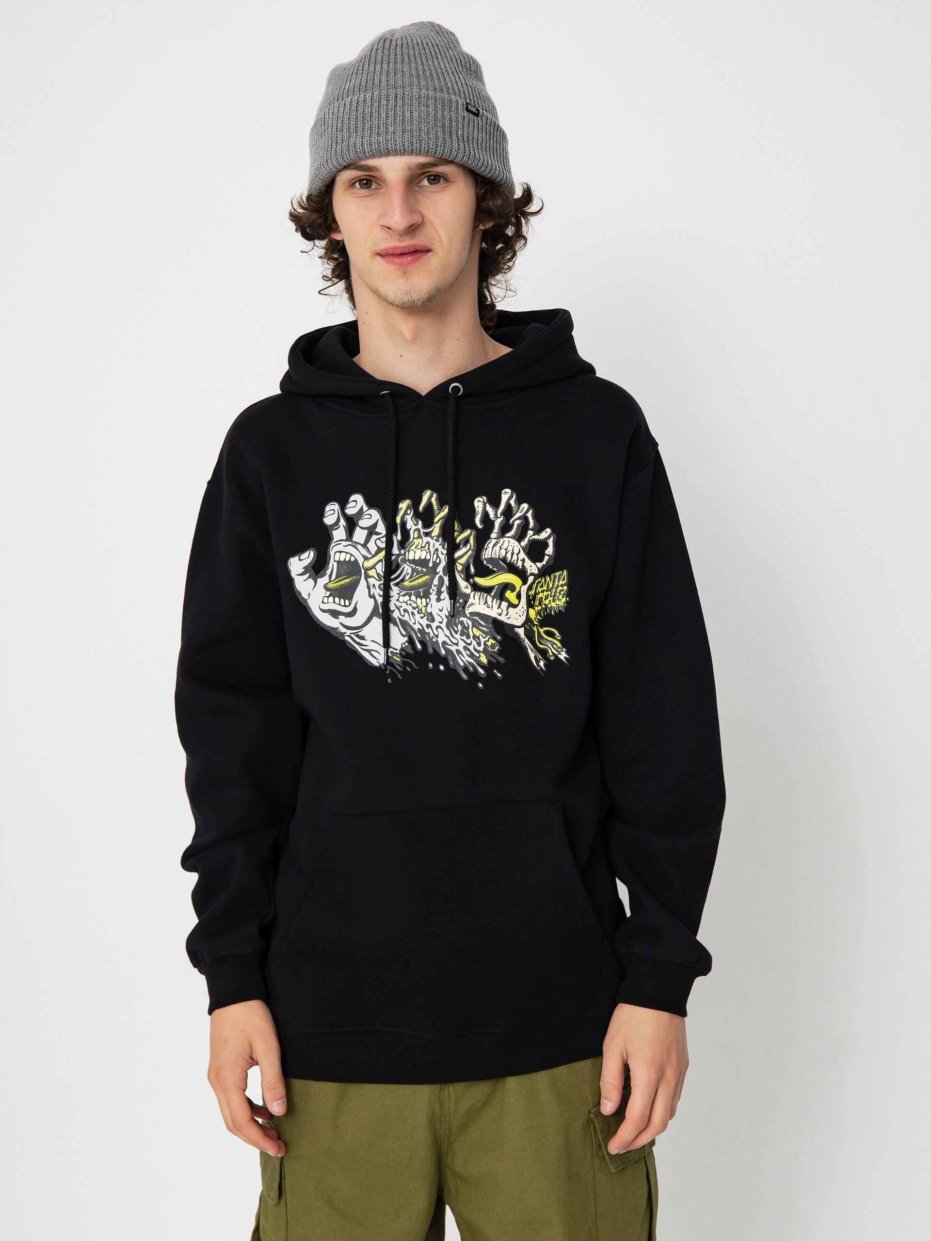 Santa Cruz Sweatshirt Evolved Hand Front - black (black)