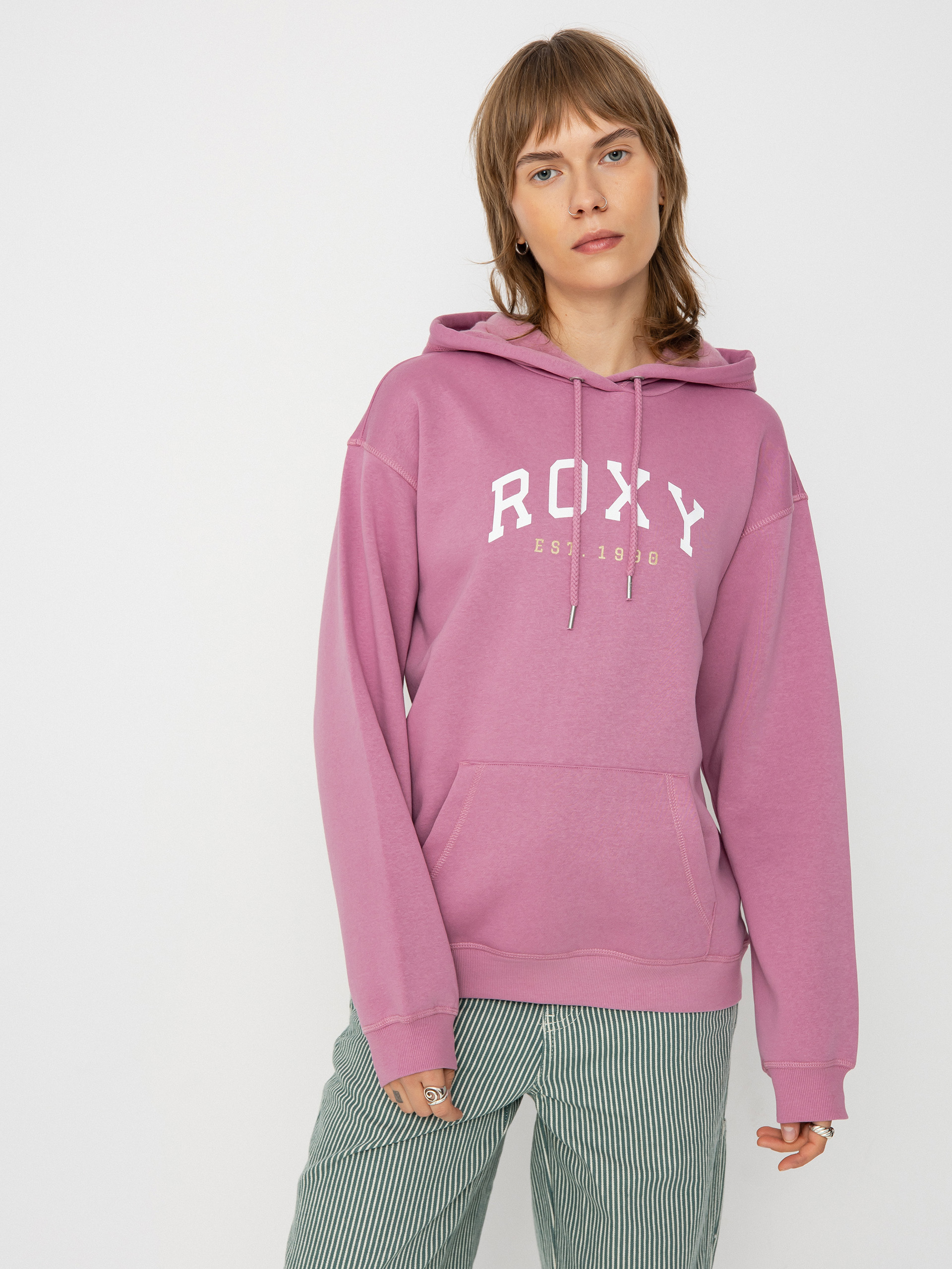 Roxy Hoodie Surf Stoked Brushed E HD Wmn - pink (mauve orchid)