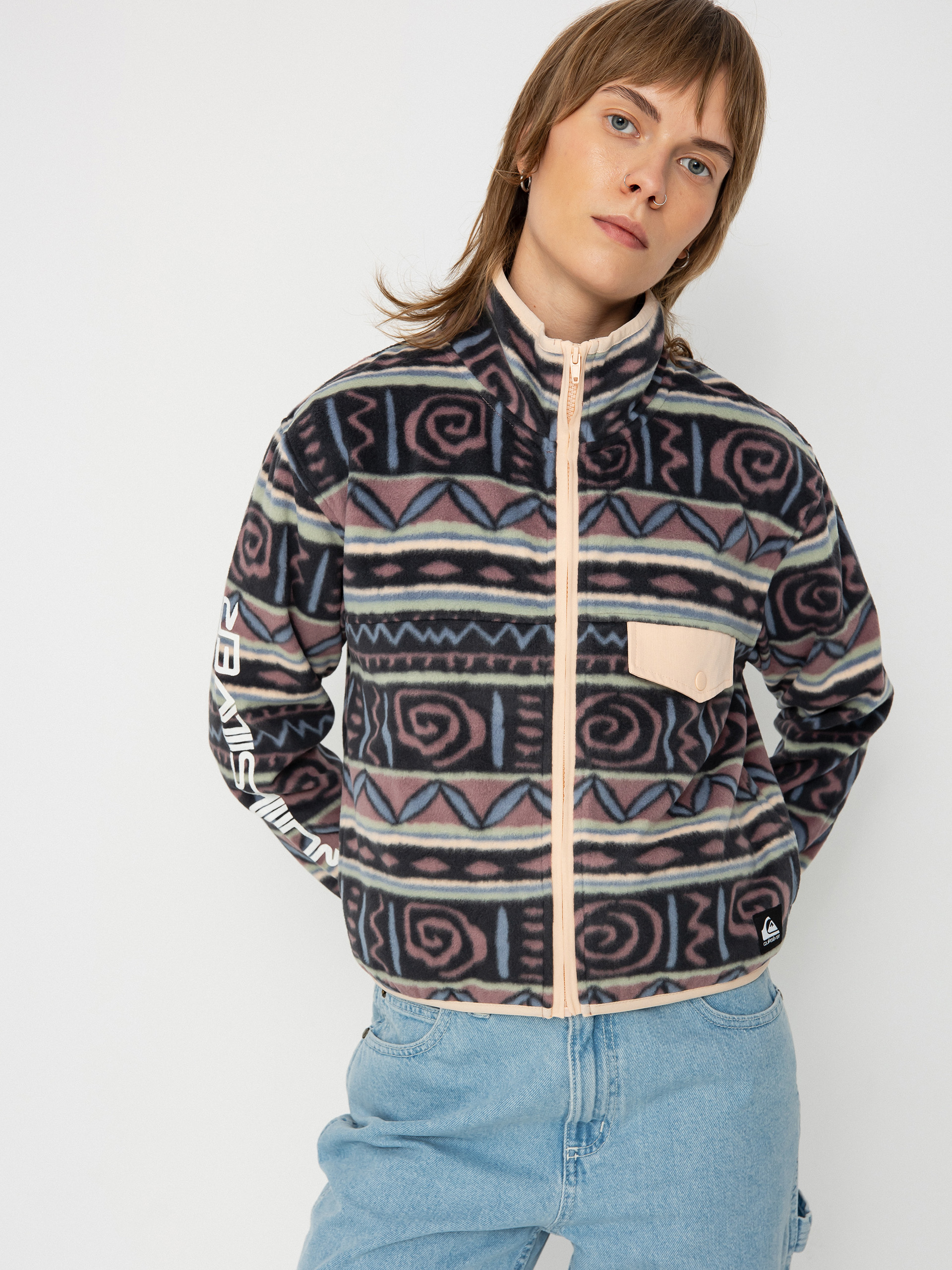 Quiksilver Fleece Uni FZ Polar Fleece Wmn - multicolor (grape shake ...