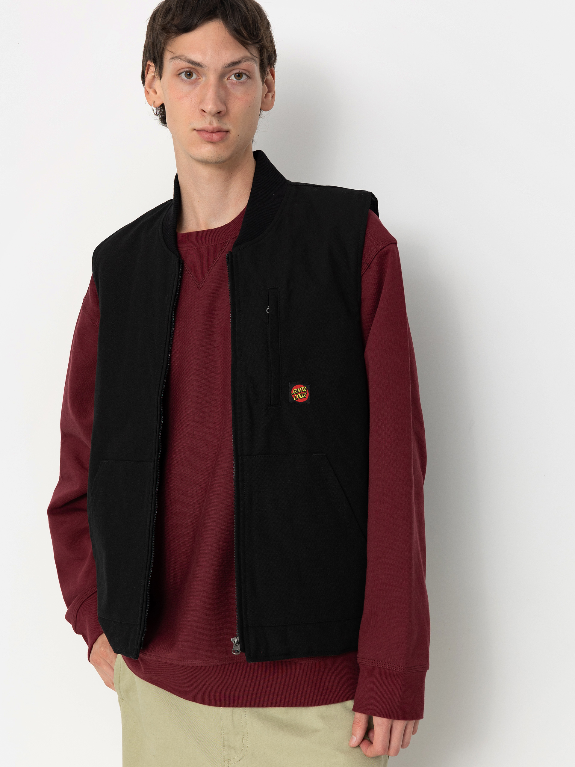 Santa Cruz Classic Label Vest Jacket - black (black)