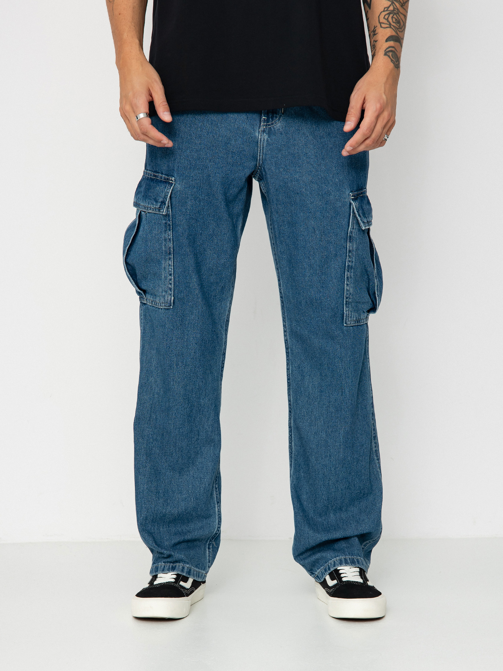 Vans Service Cargo Loose Denim Pants - navy blue (vintage indigo)