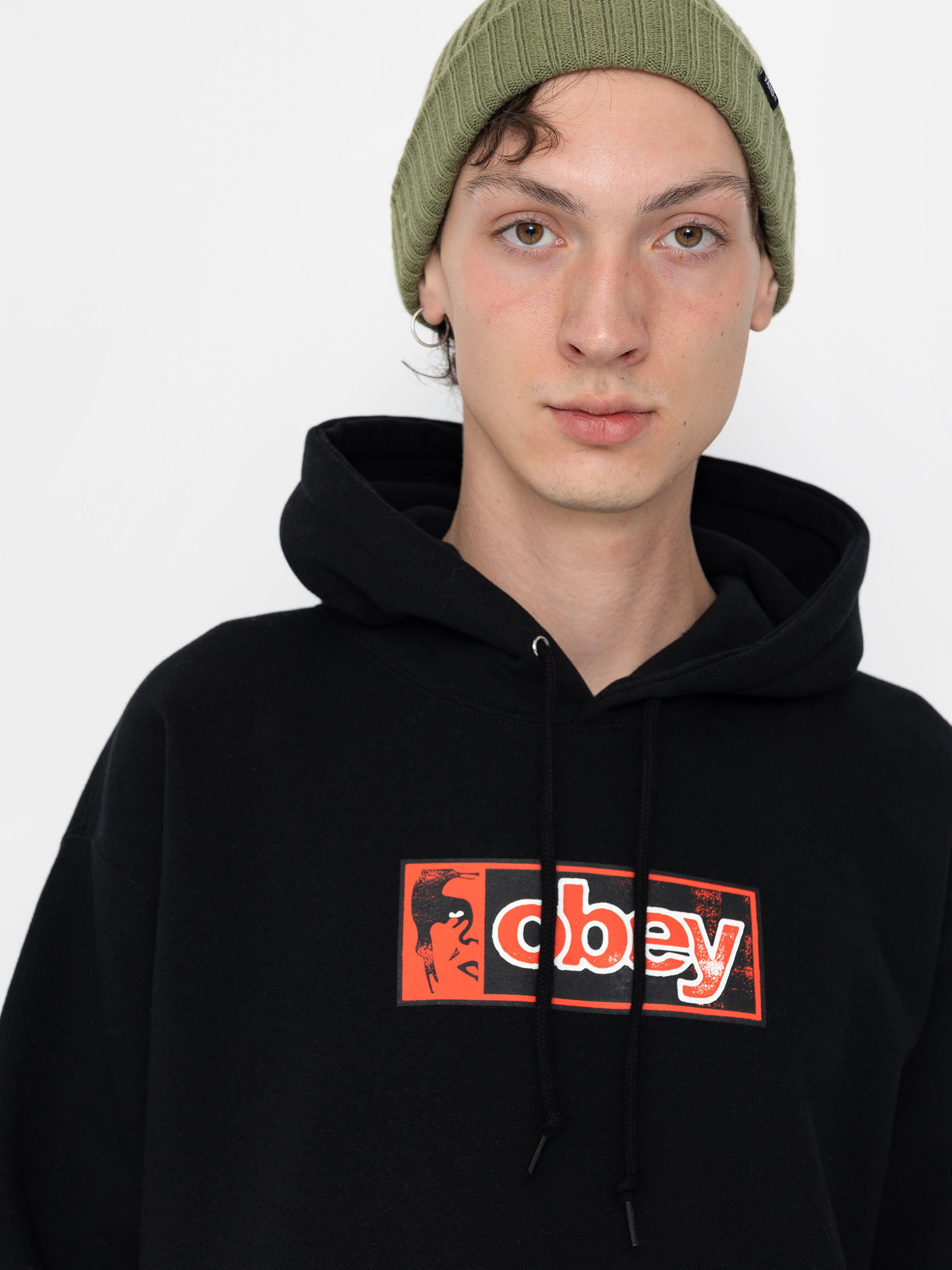 OBEY Hoodie Half Icon HD - black (black)