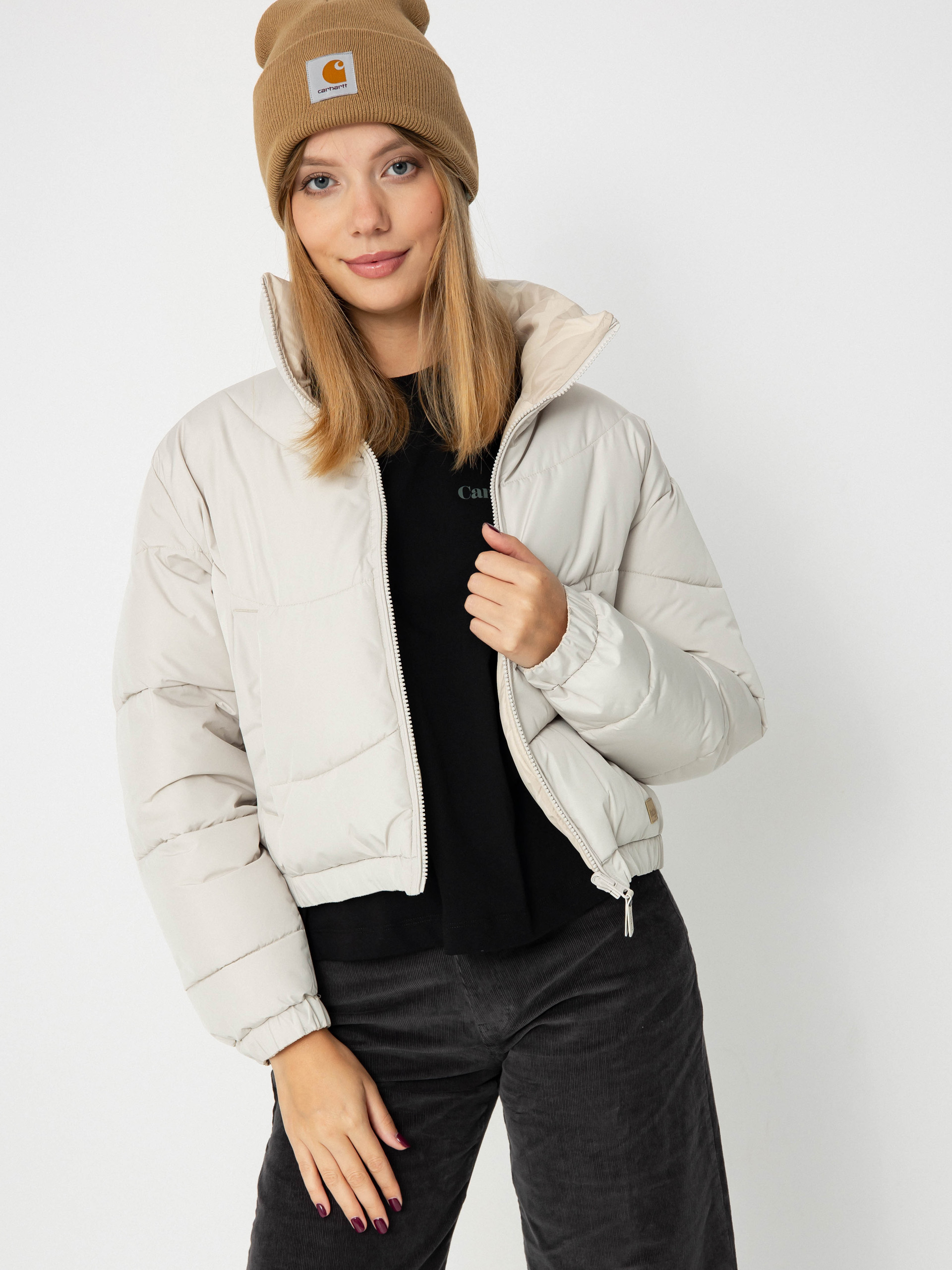 Iriedaily Jacket Paddy Short Wmn - white (chalk)