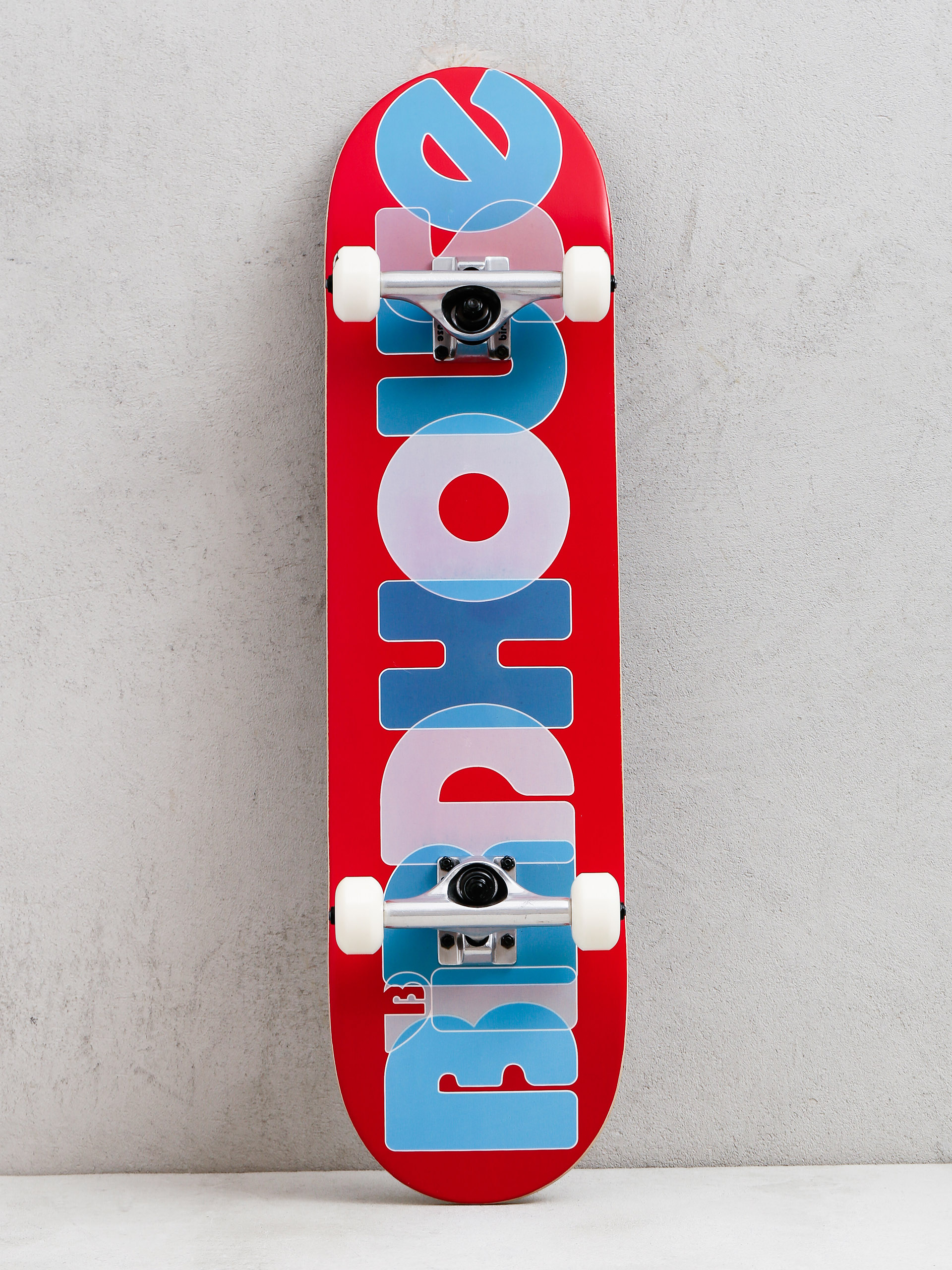 Birdhouse Opacity Logo 2 Skateboard - red, blue, multicolor (red)
