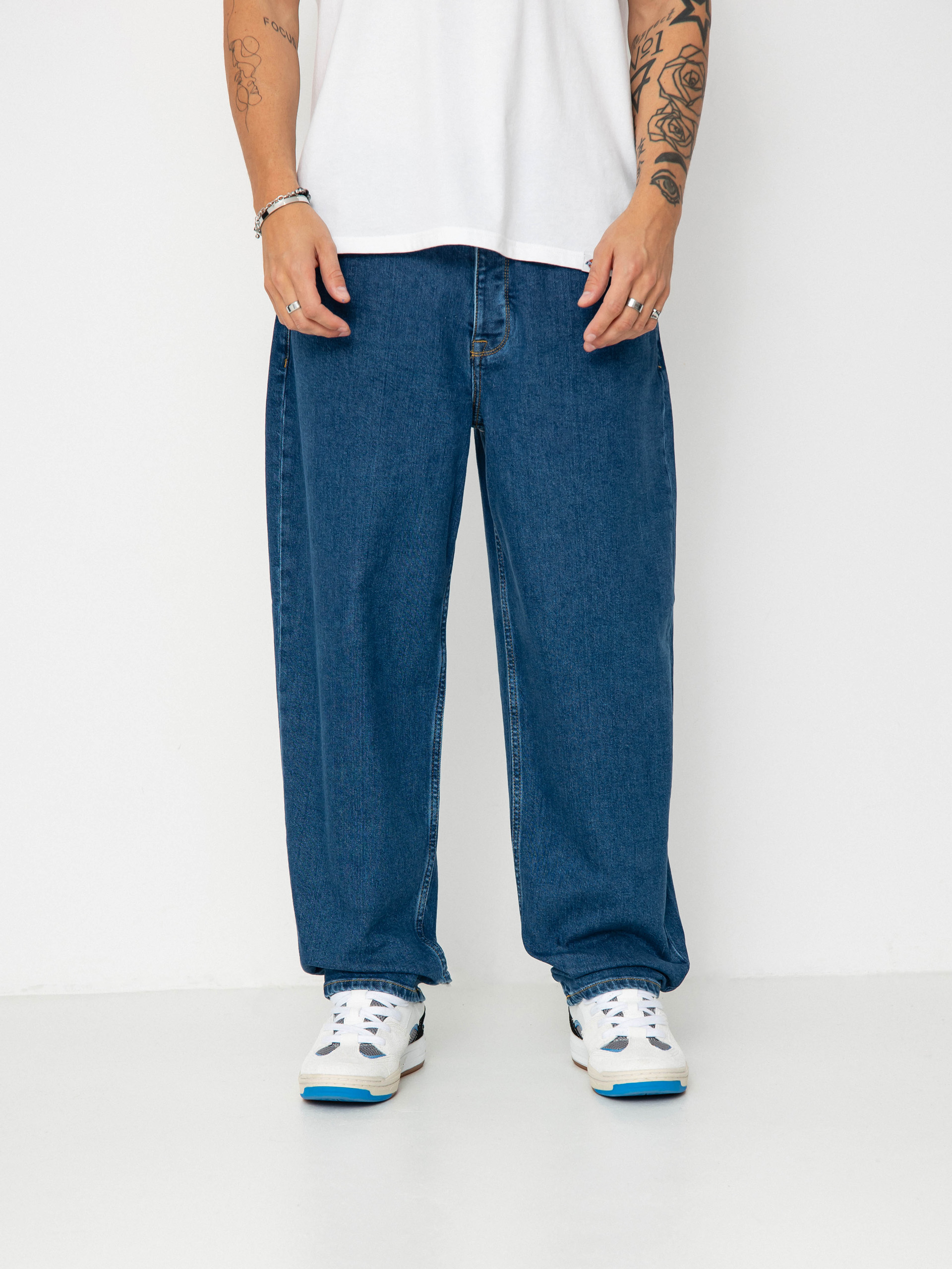Homeboy X Tra Monster Denim Hose - Dunkelblau (washed blue)