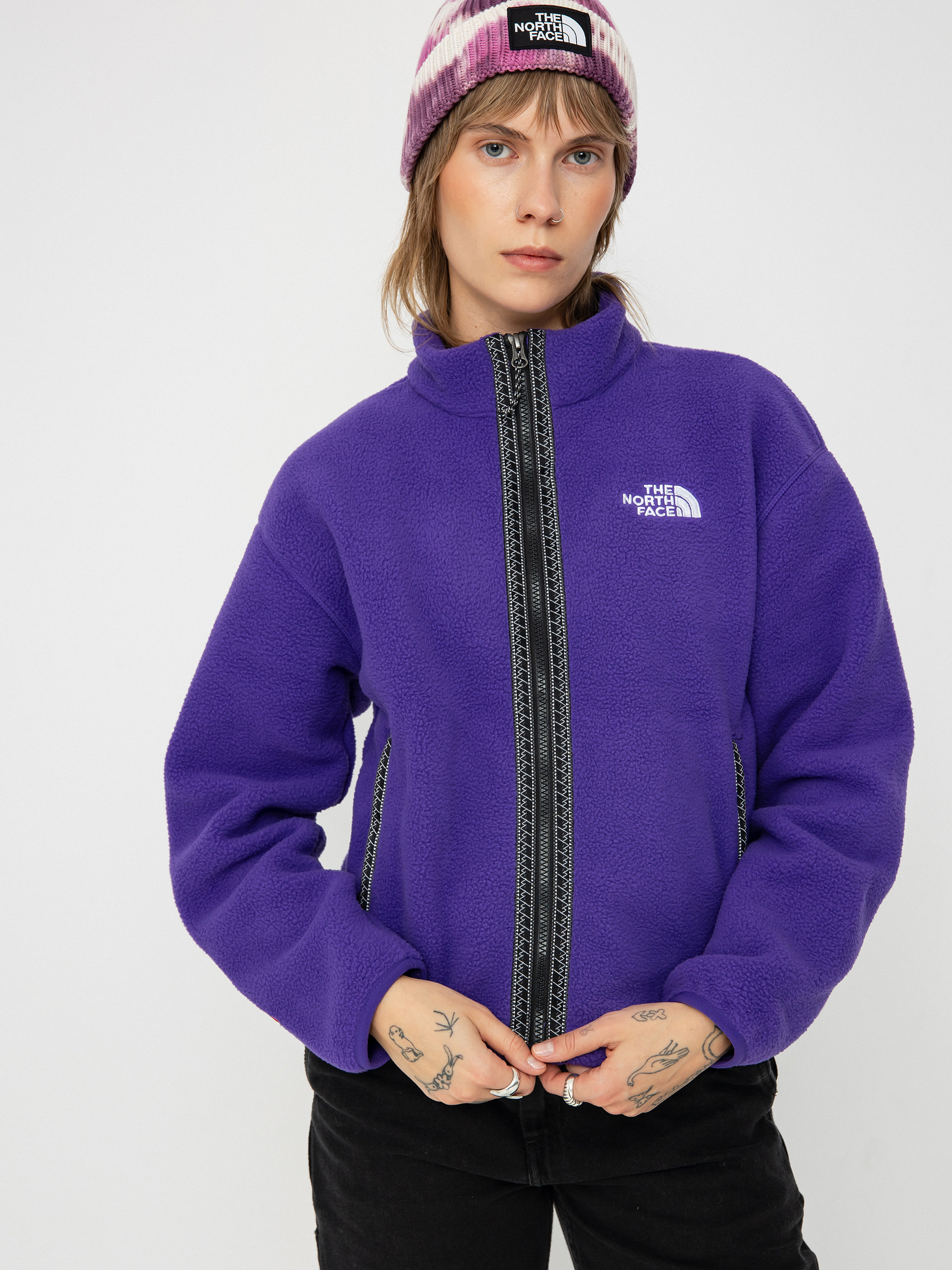 The North Face Fleece Jacke Tnf Fleeski FZ Wmn - Violett (peak purple)