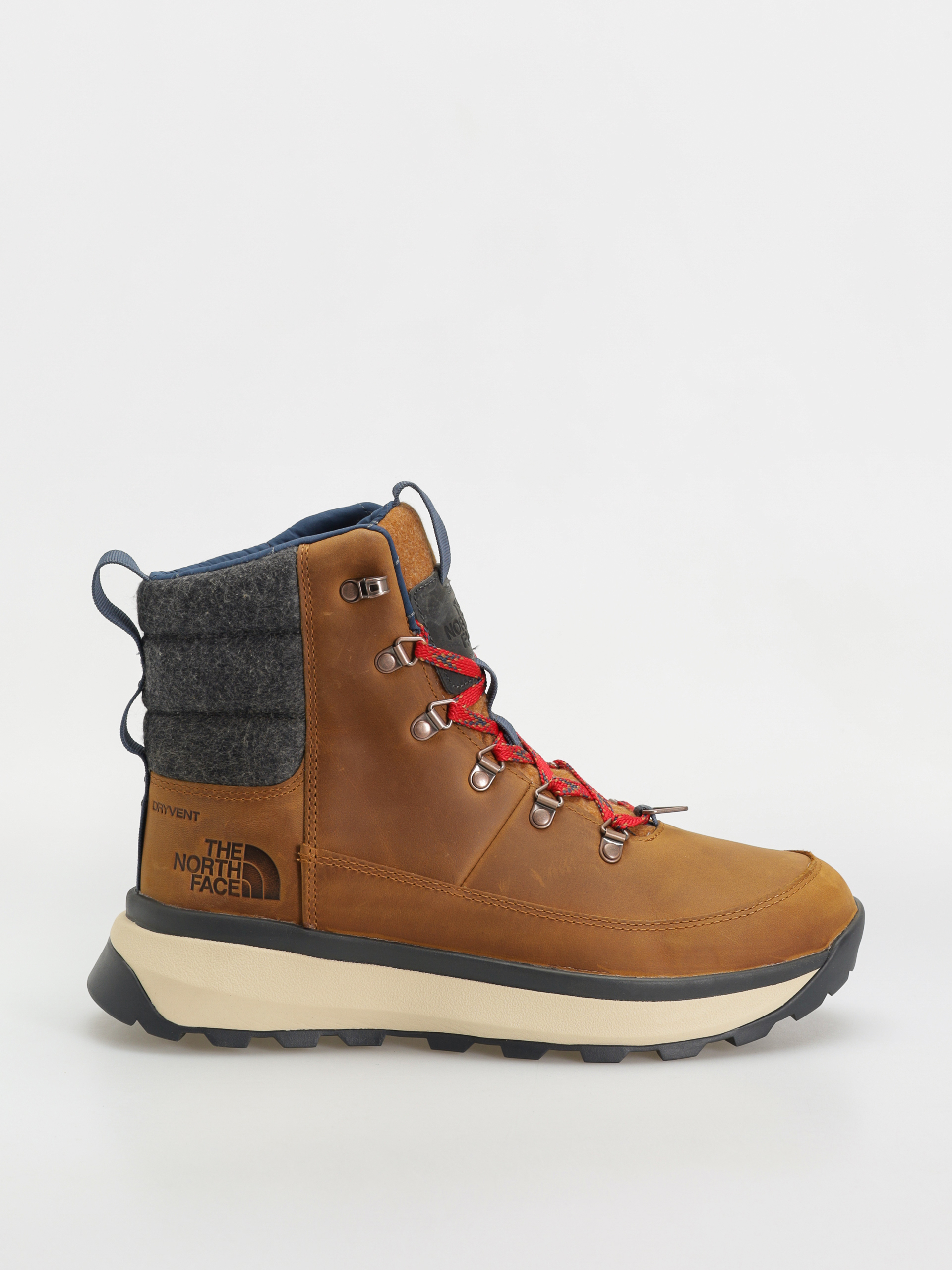 The North Face Bergen Leather Wp Shoes - brown (timber tan/tnf red)