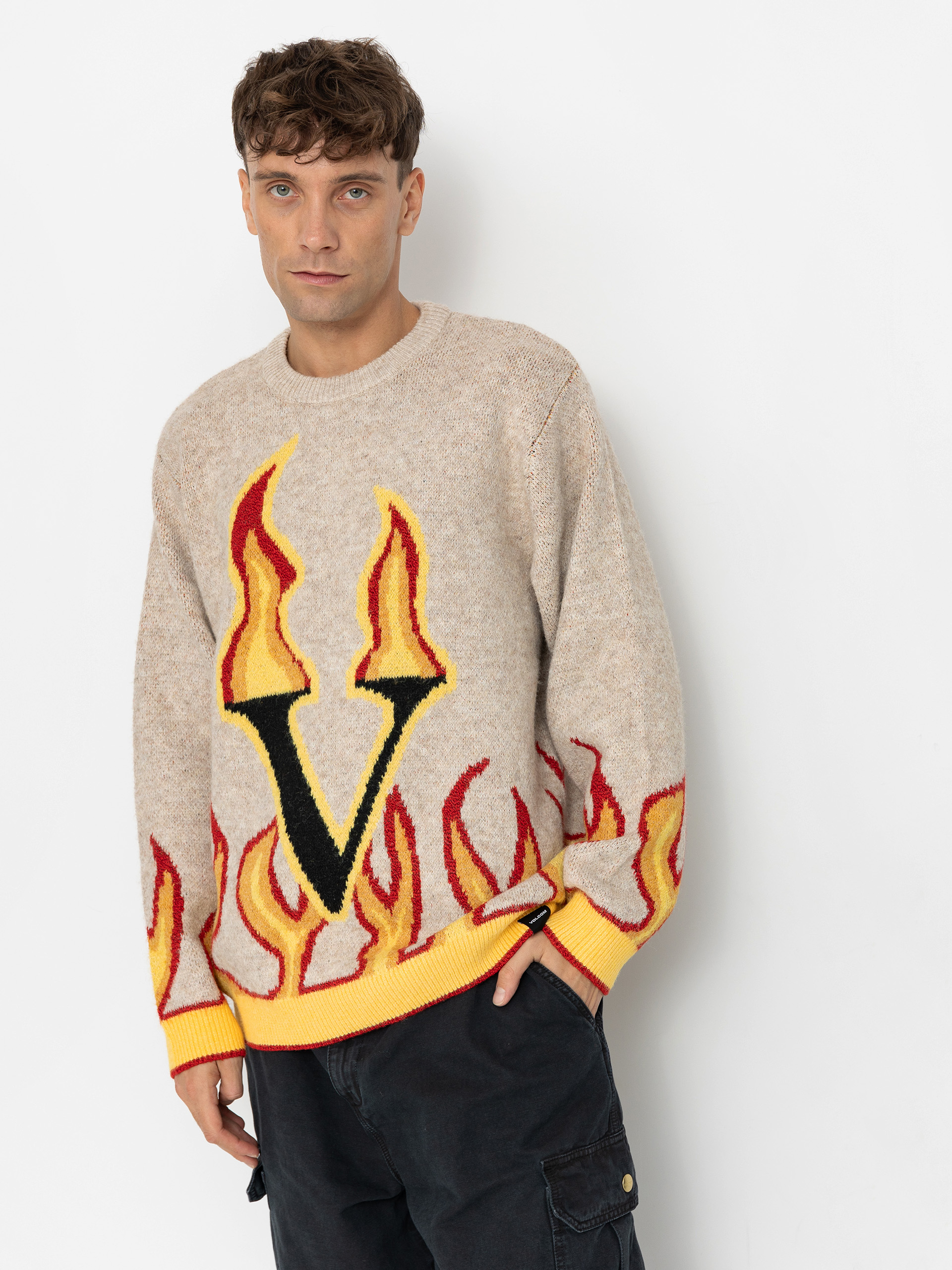 Volcom Fergadelic Sweater - beige (dirty white)