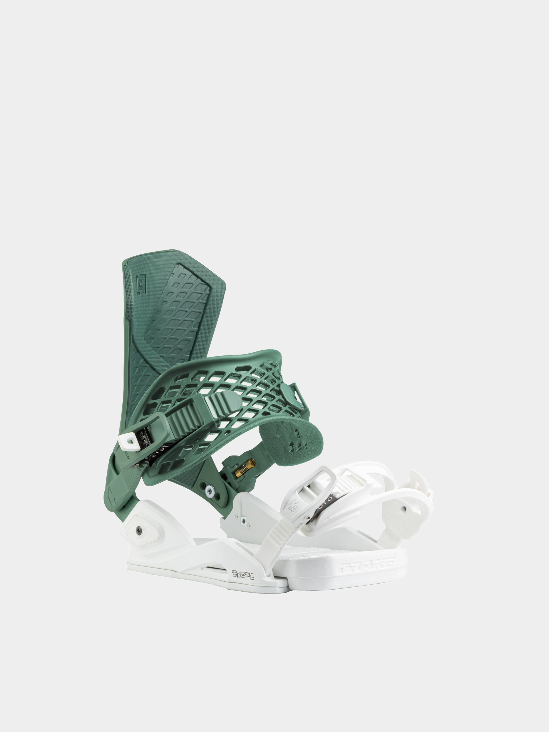 Drake Snowboard bindings Super Sport - white, green (green forest/white)