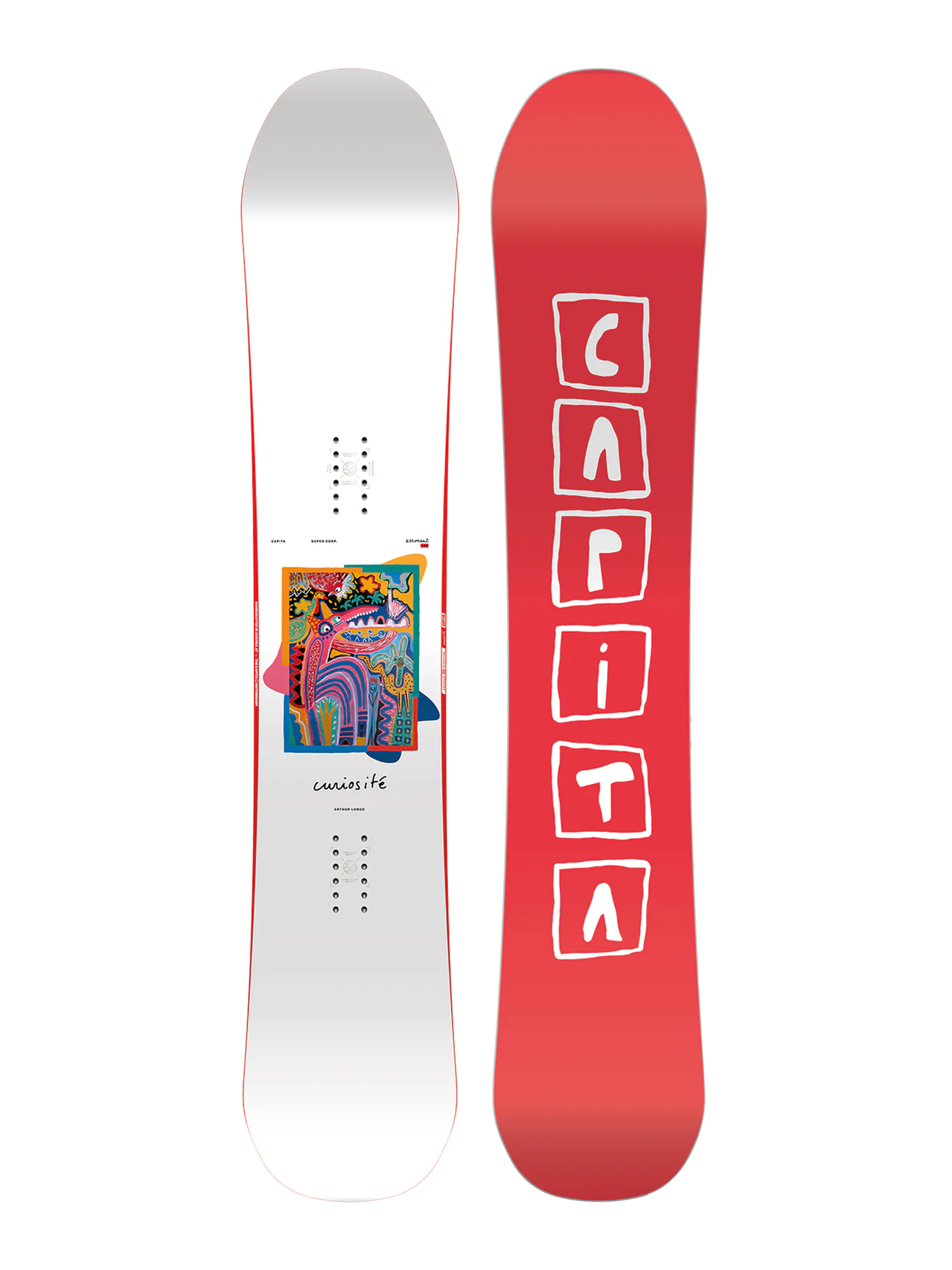 Capita Snowboard Aeronaut - white, red