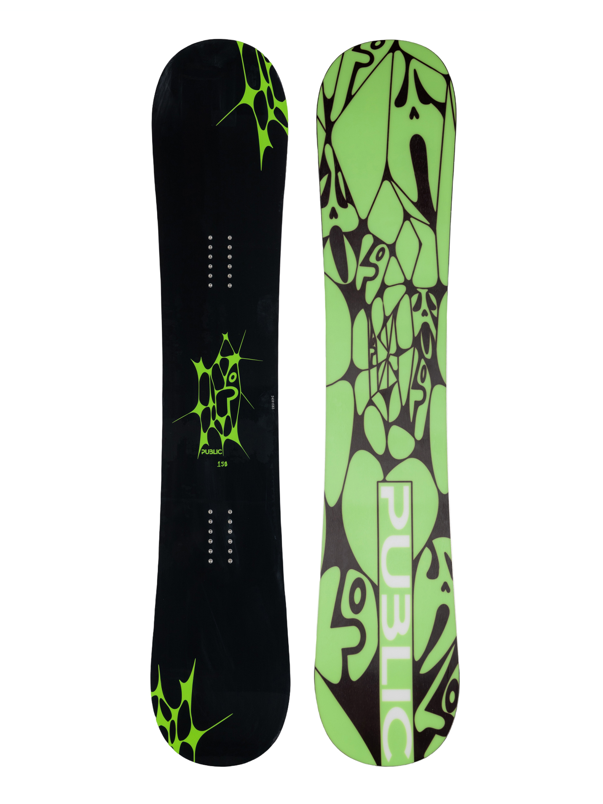 Public Snowboard General - transparent (light green/black)