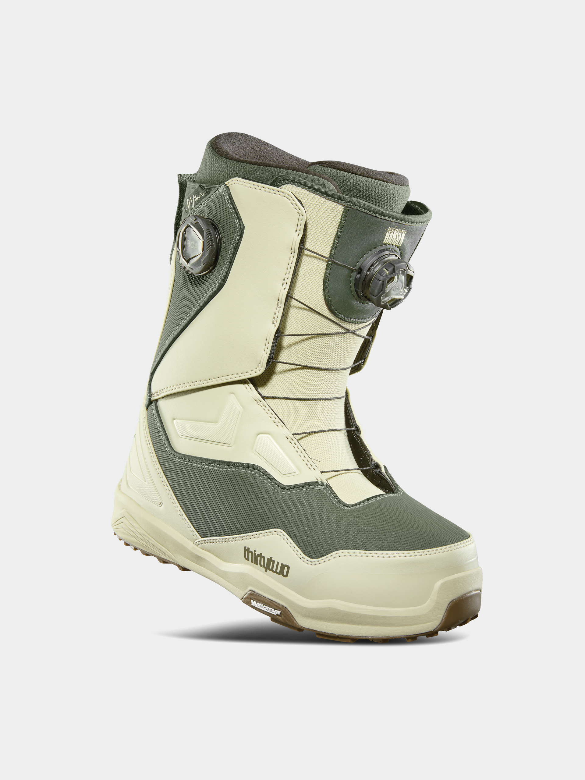 ThirtyTwo Snowboard boots Tm 2 Double Boa Hansen - green (warm grey/olive)
