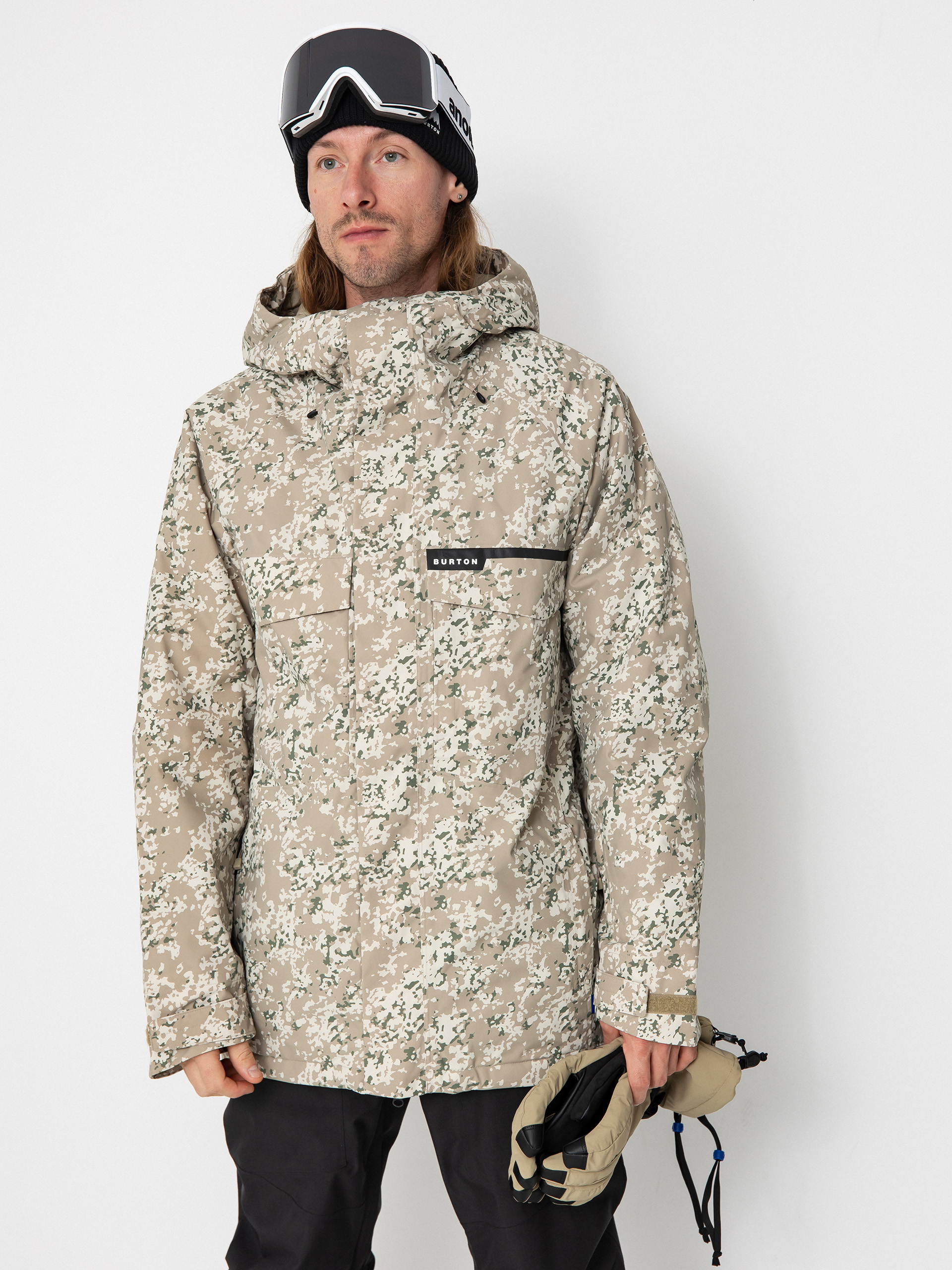 Burton Snowboard jacket Covert 2.0 - brown, camo (snowfall camo)