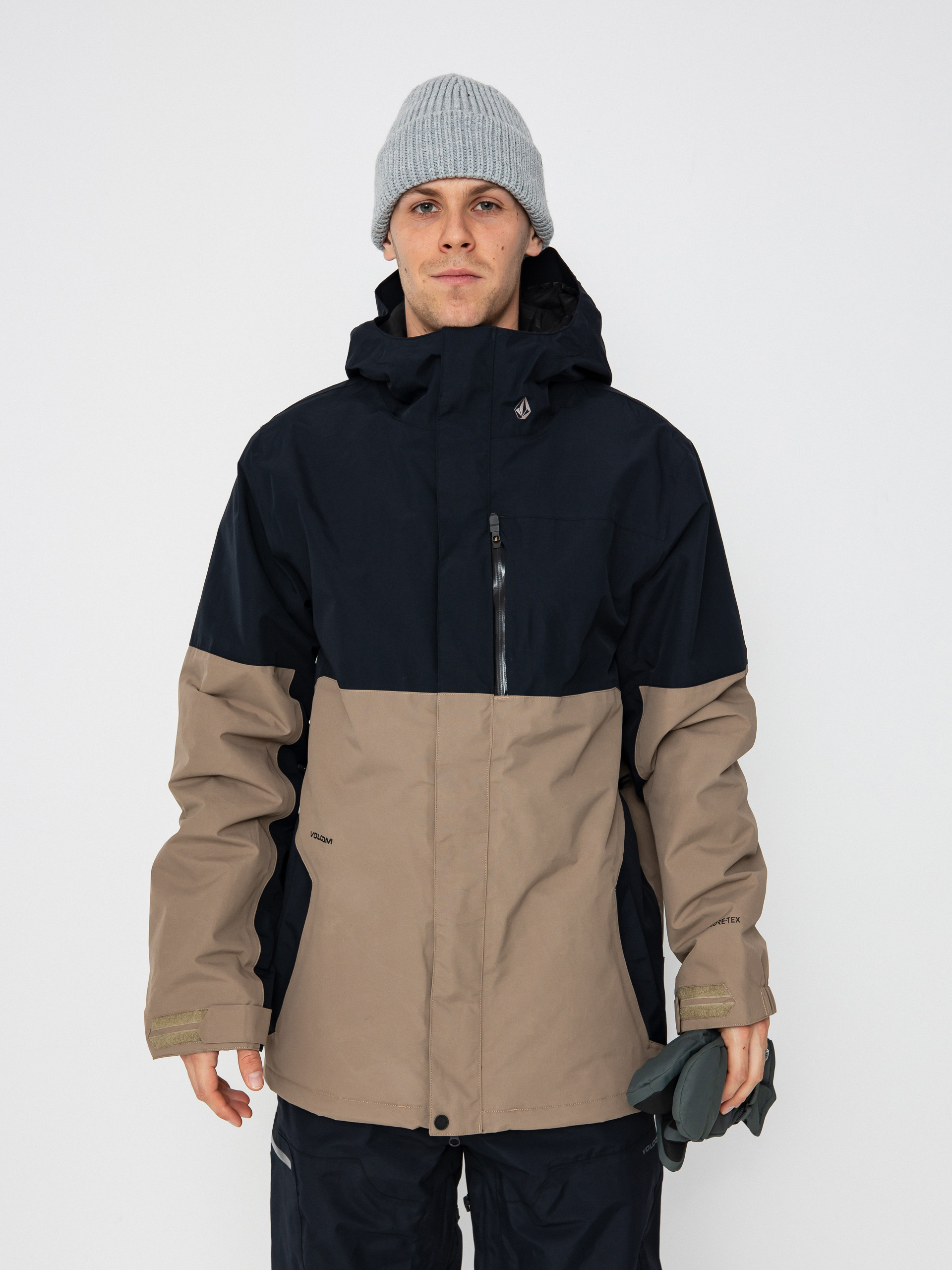 Volcom Snowboard jacket L Ins Gore Tex - brown, black (chestnut brown)