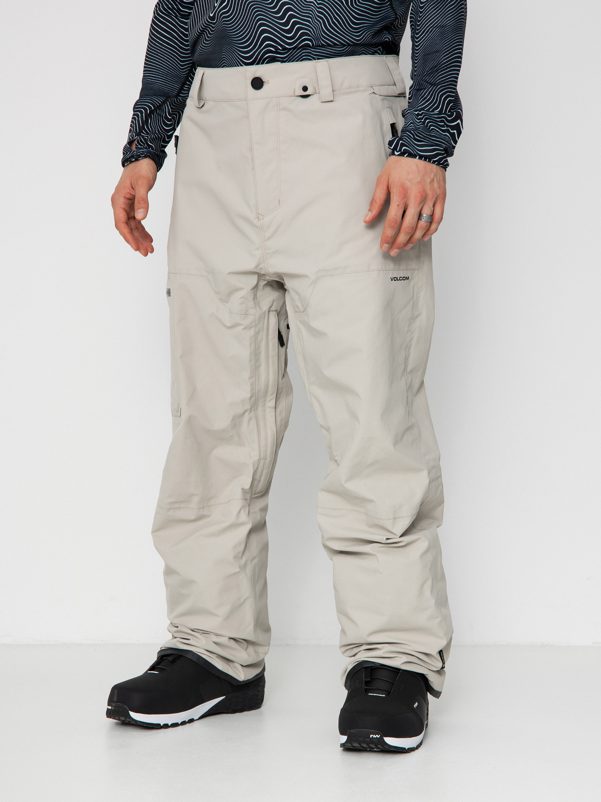 Volcom Snowboard pants L Gore Tex - white, beige (stone)