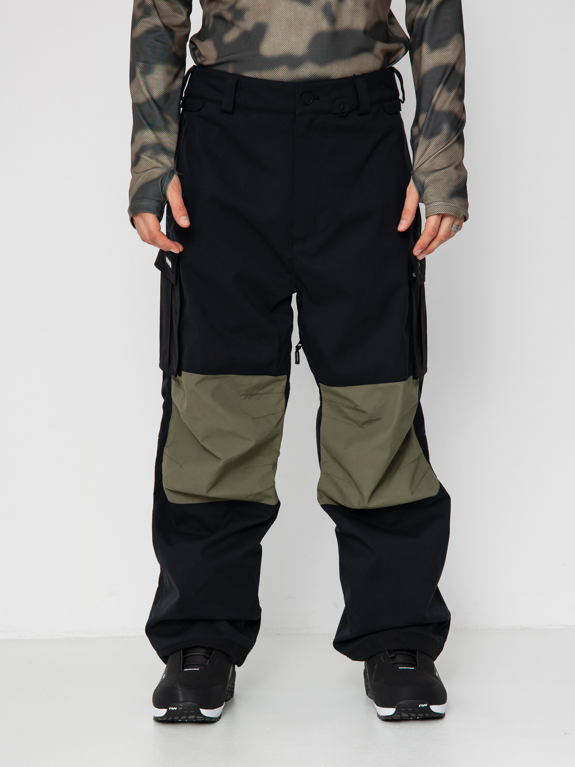 Volcom Snowboard pants Nwrk Baggy - black, green (black)