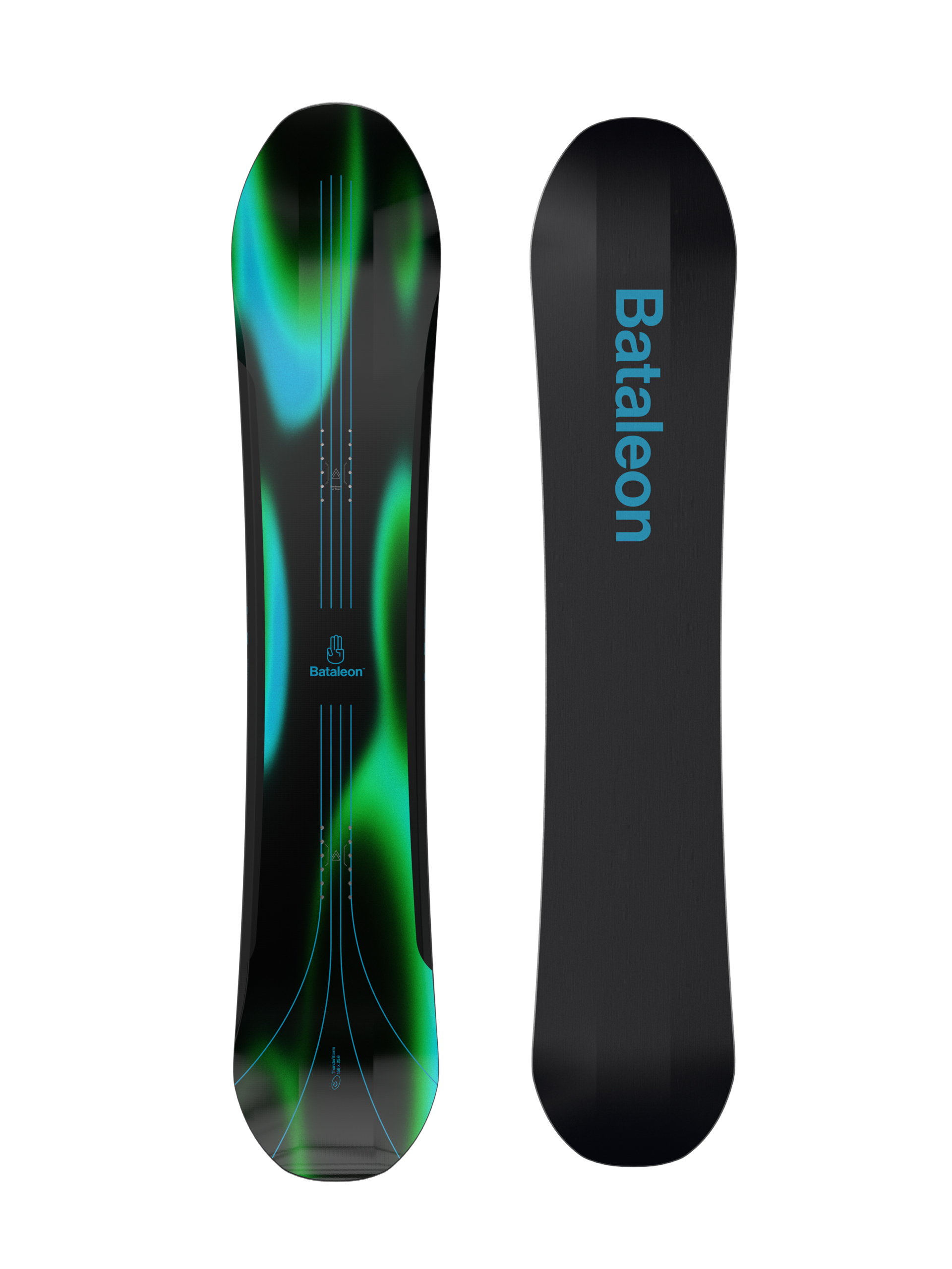 Bataleon Snowboard Thunderstorm - black, green, multicolor