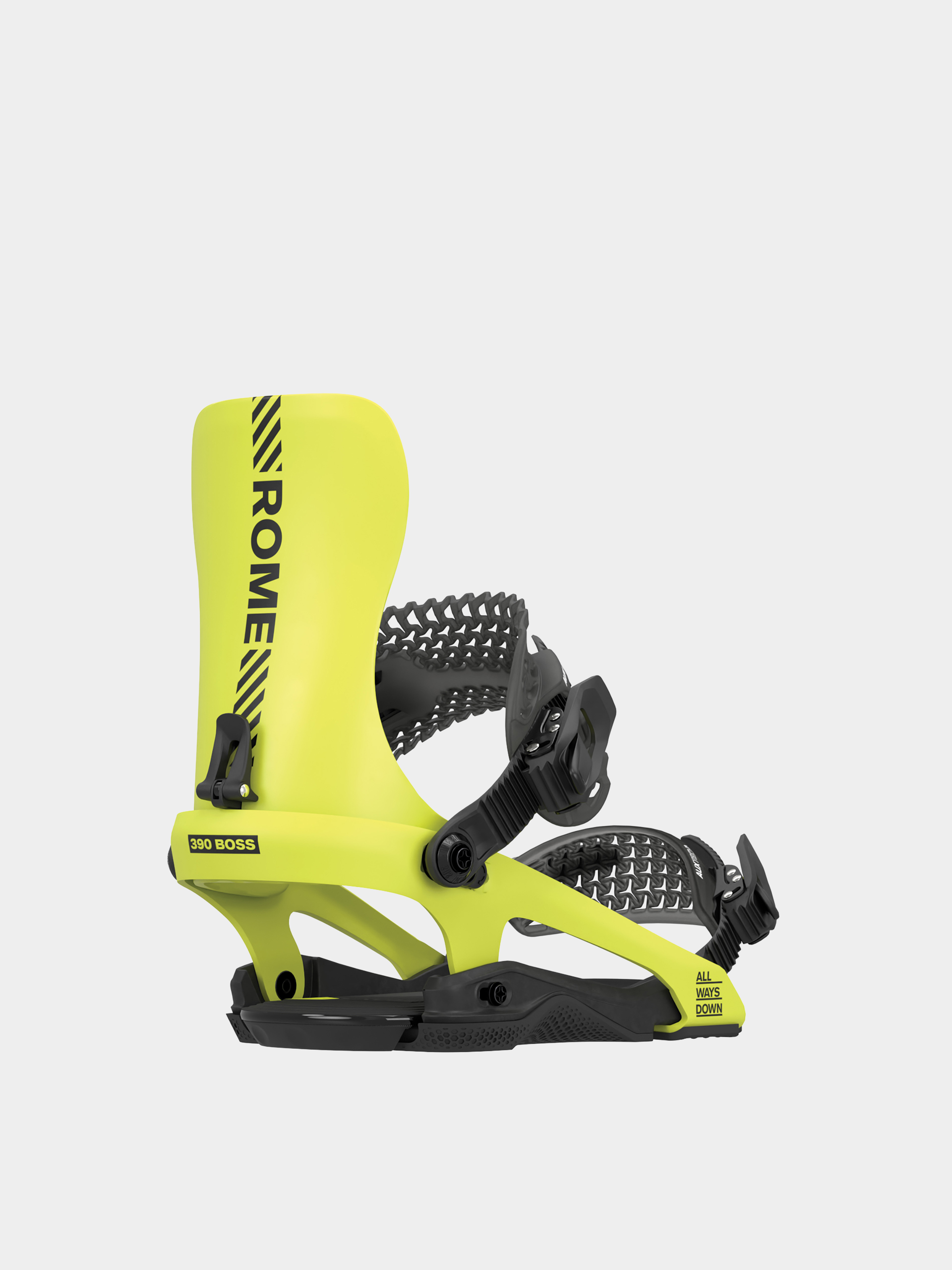 Rome Snowboard bindings 390 Boss - yellow (acid)