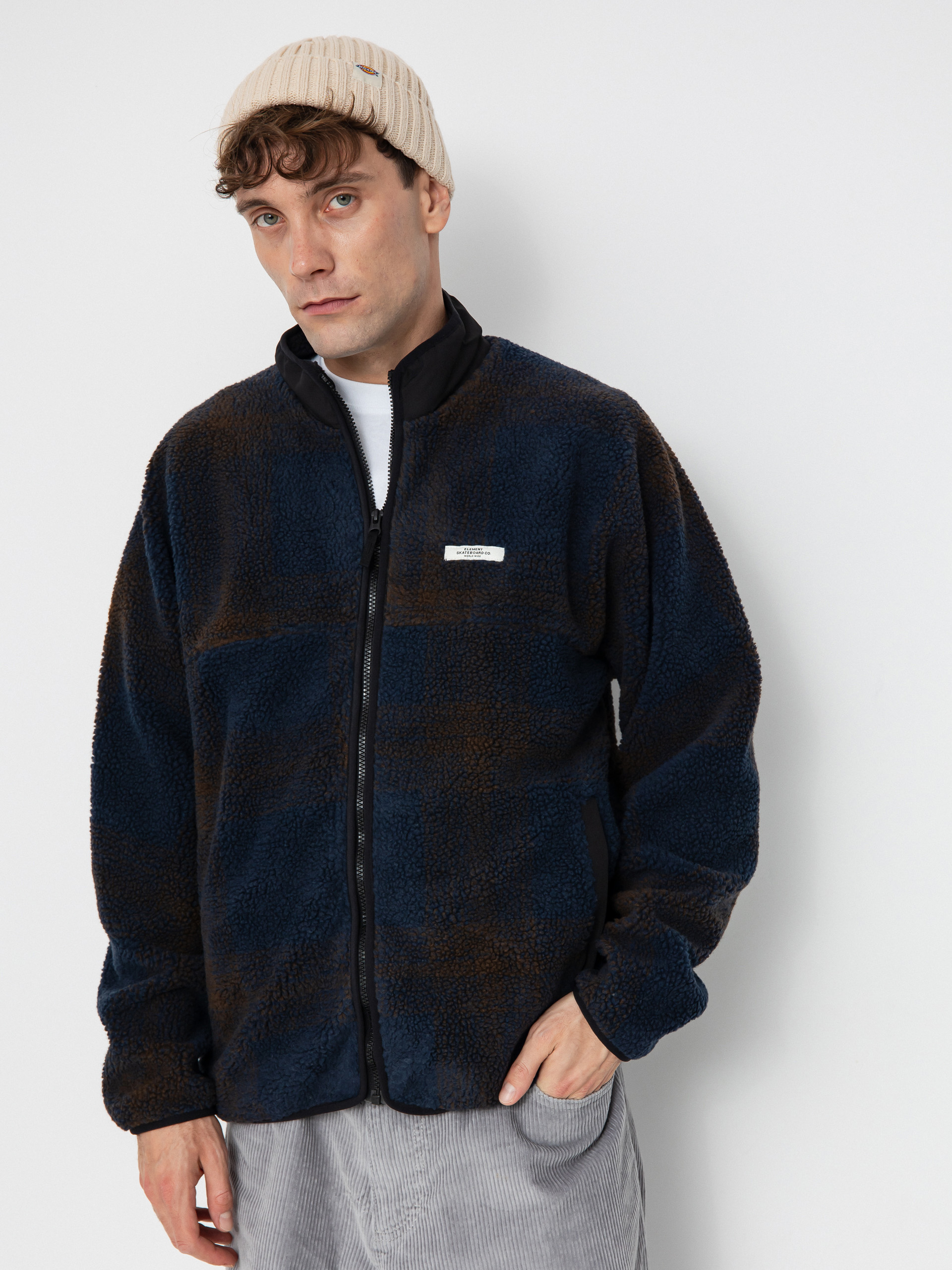 Element Jacket Classic Sherpa - blue (eclipse navy/java plaid)