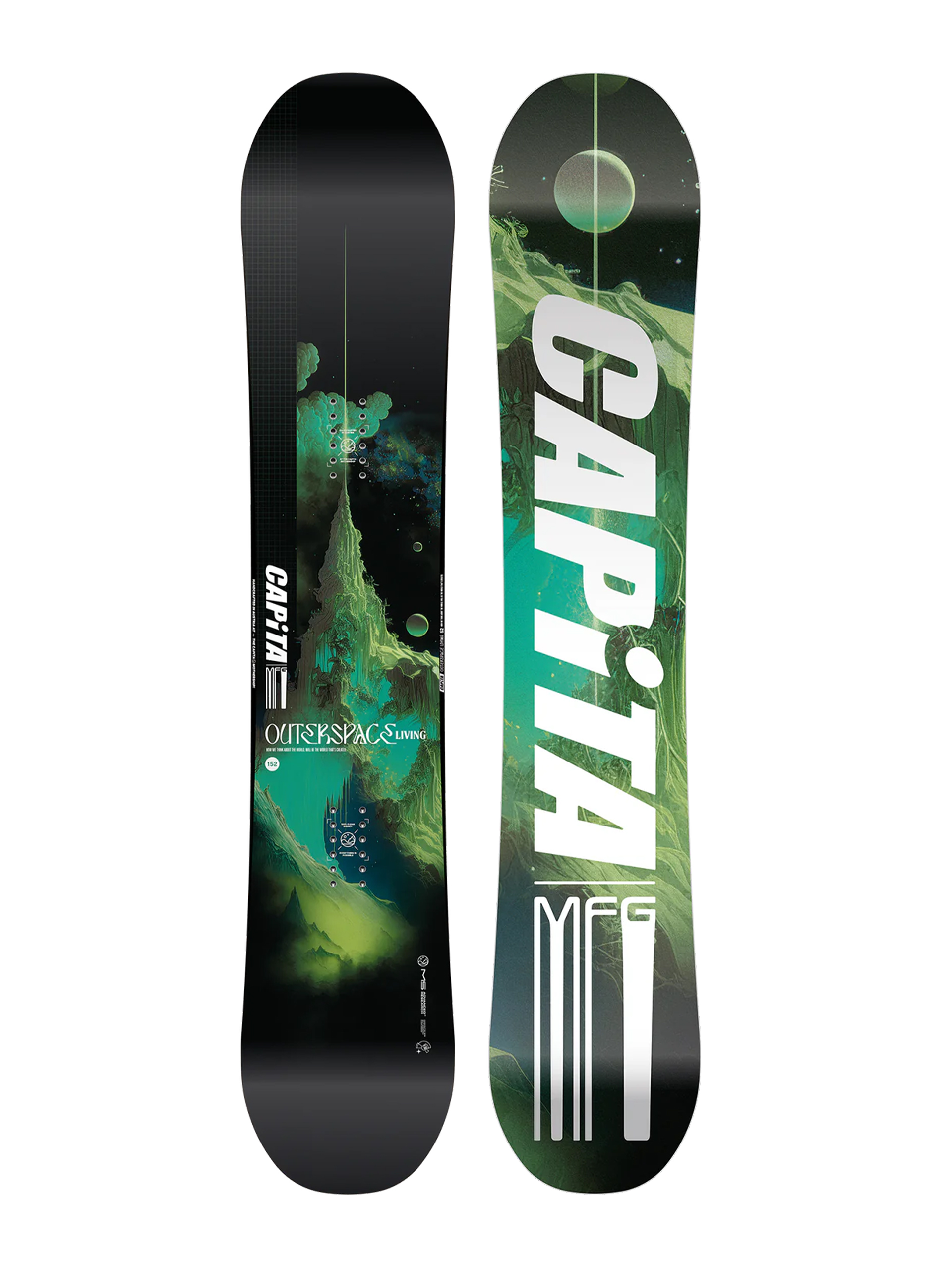 Capita Snowboard Outerspace Living - black, green (colour 1)
