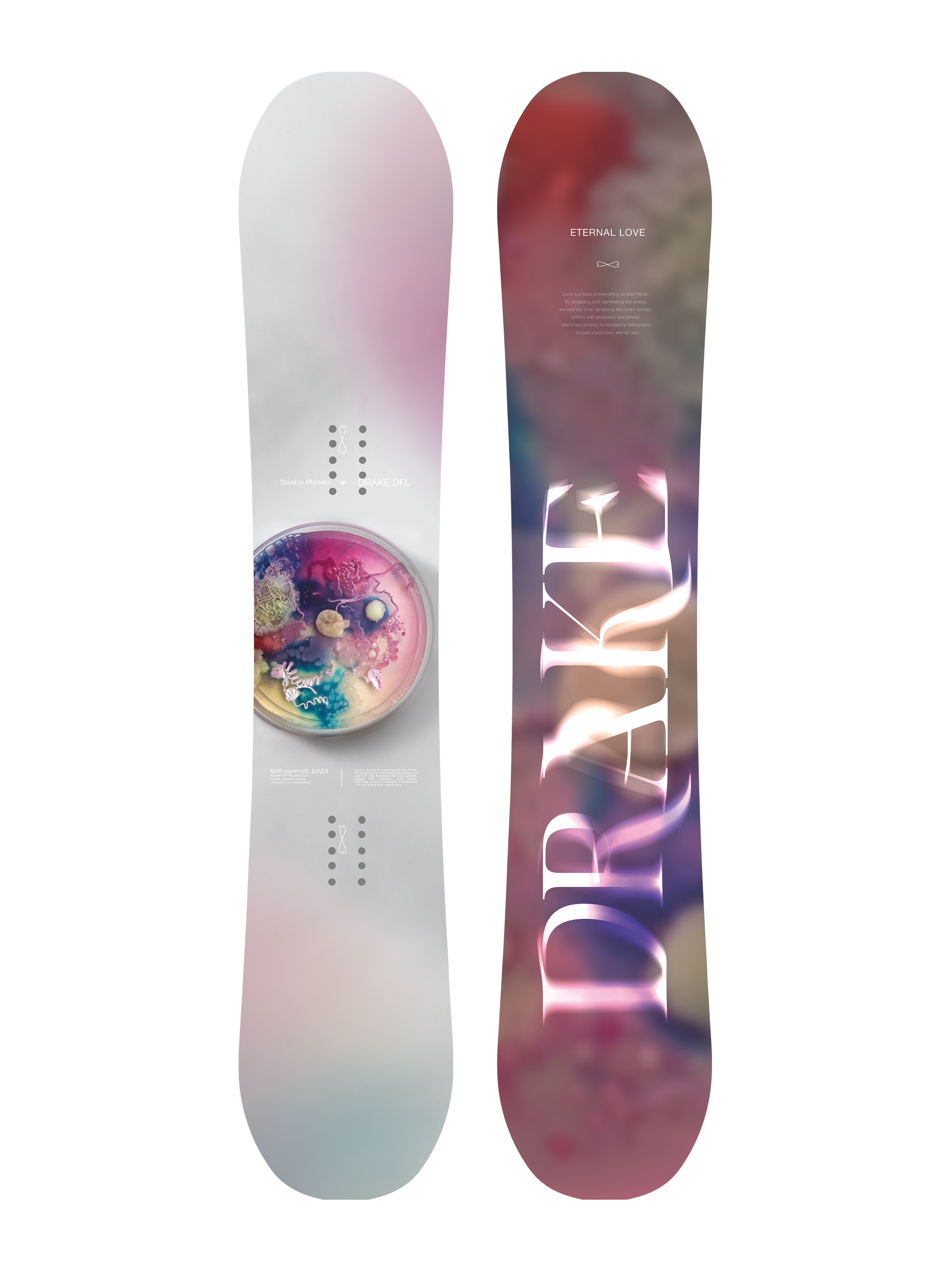 Drake Snowboard Dfl Wmn - white, violet, multicolor