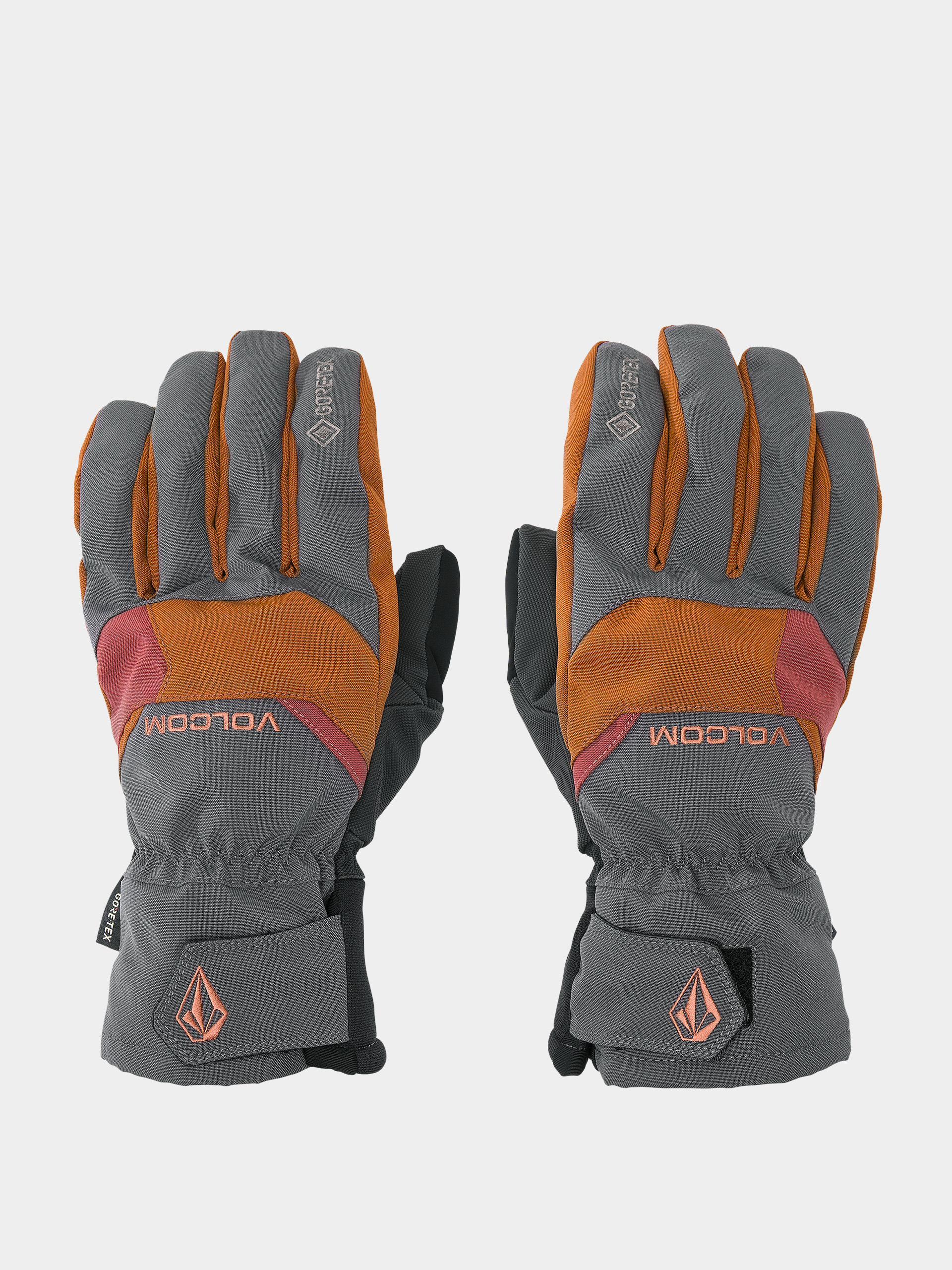 Volcom Gloves Cp2 Gore Tex - brown, grey (caramel)