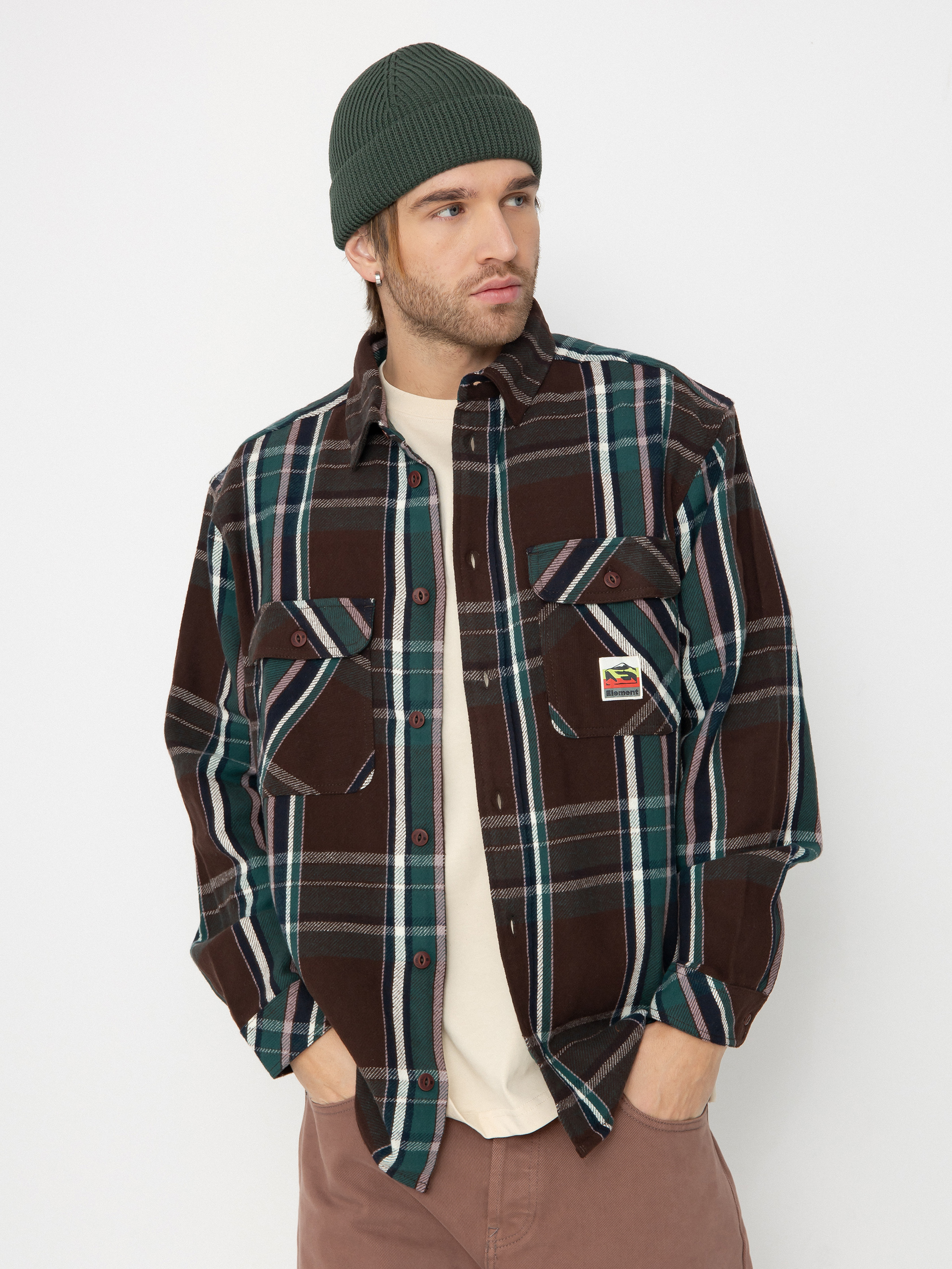 Element Shirt Hueco Classic - black (java plaid)