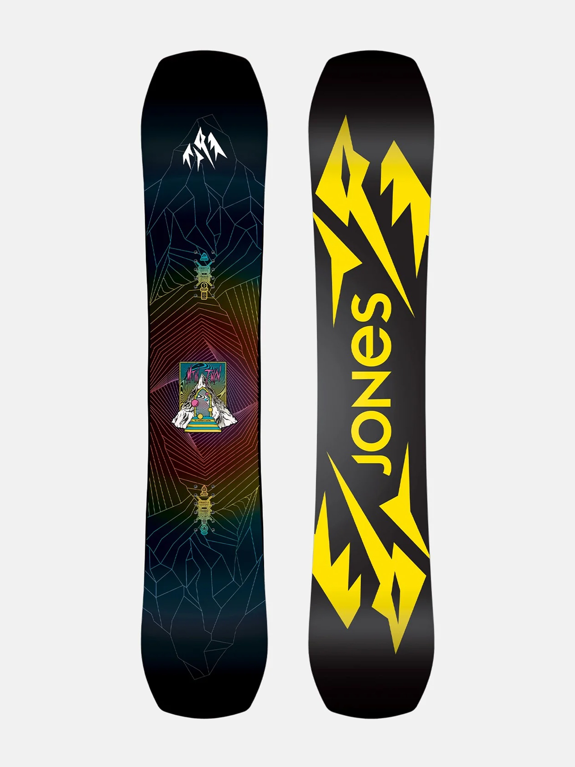 Jones Snowboards Snowboard Mountain Twin - black (black/yellow)