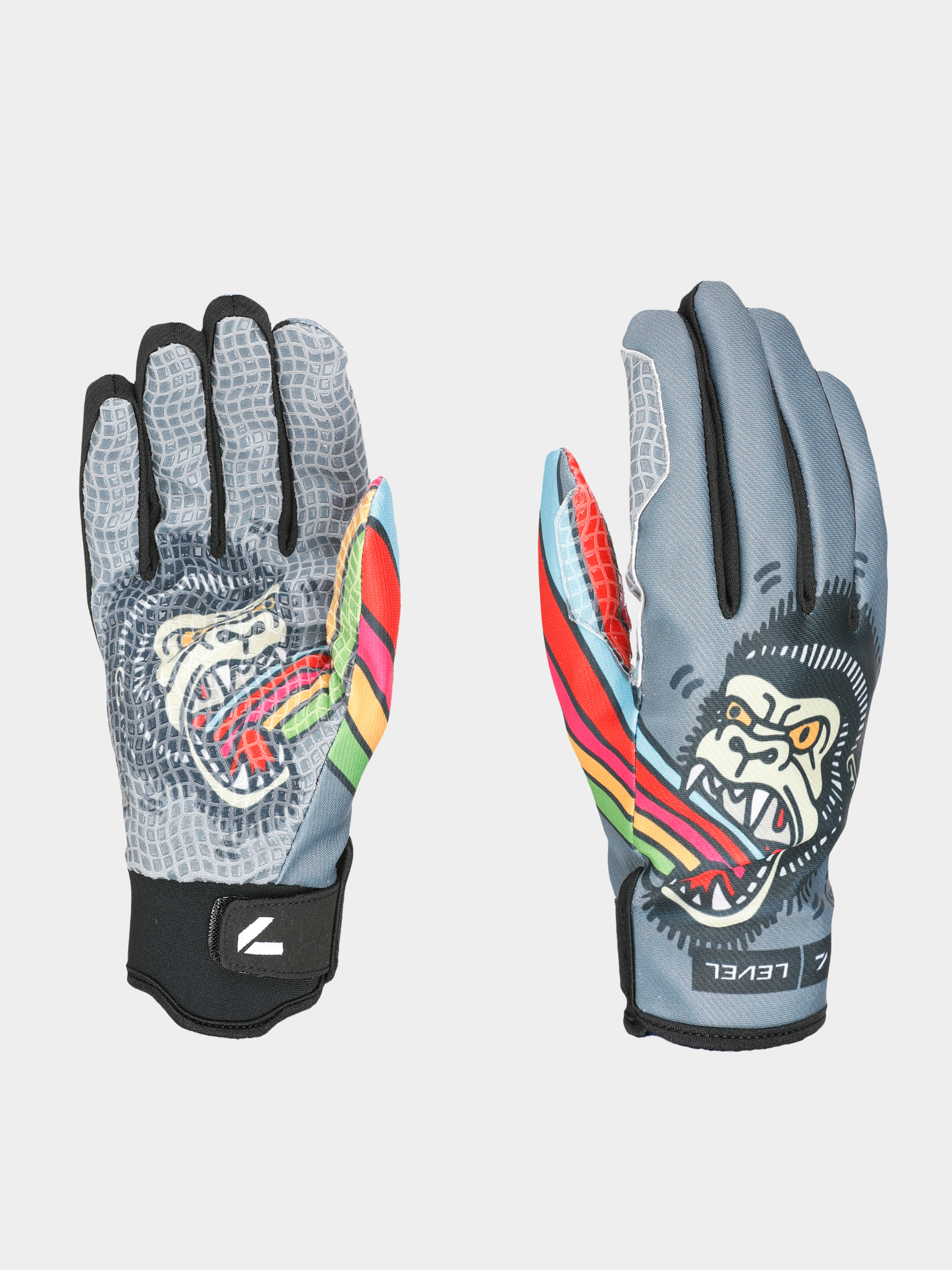Level Gloves Web - grey (anthracite)