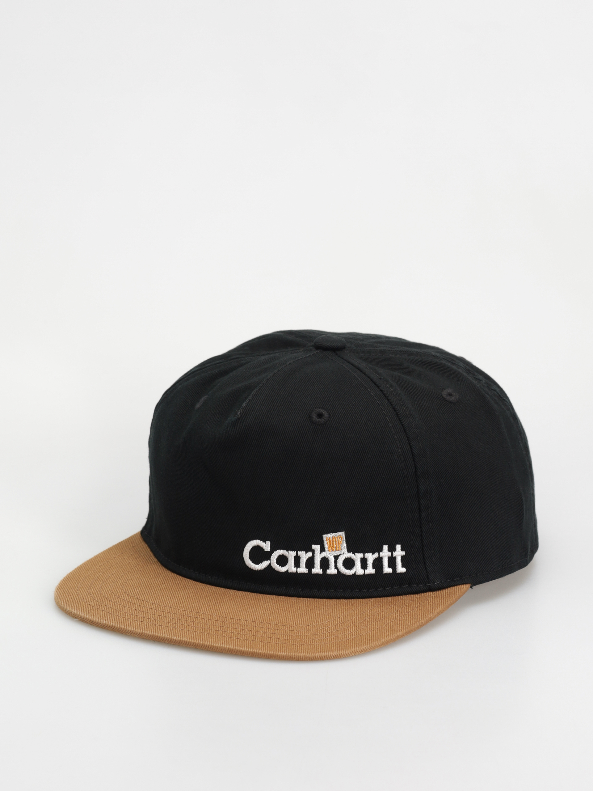 Carhartt WIP Cap Label Script Coach - black, beige (black)