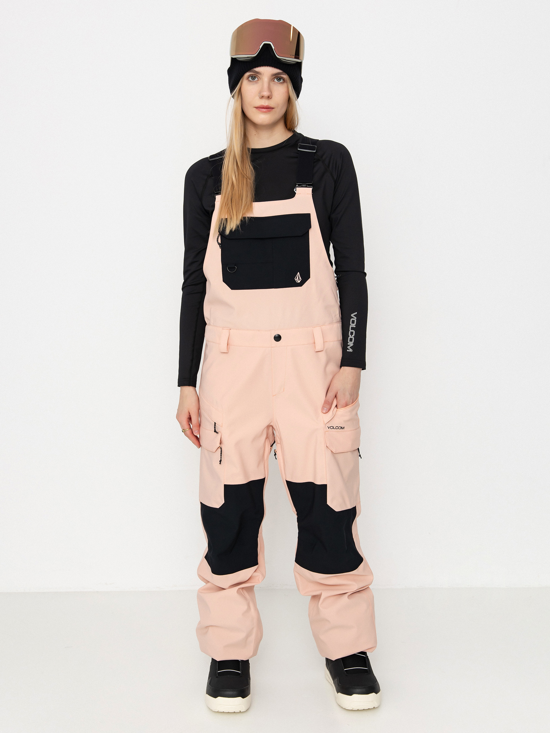 Volcom Snowboard pants Creston 3D Stretch Bib Overall Wmn - pink (coral ...