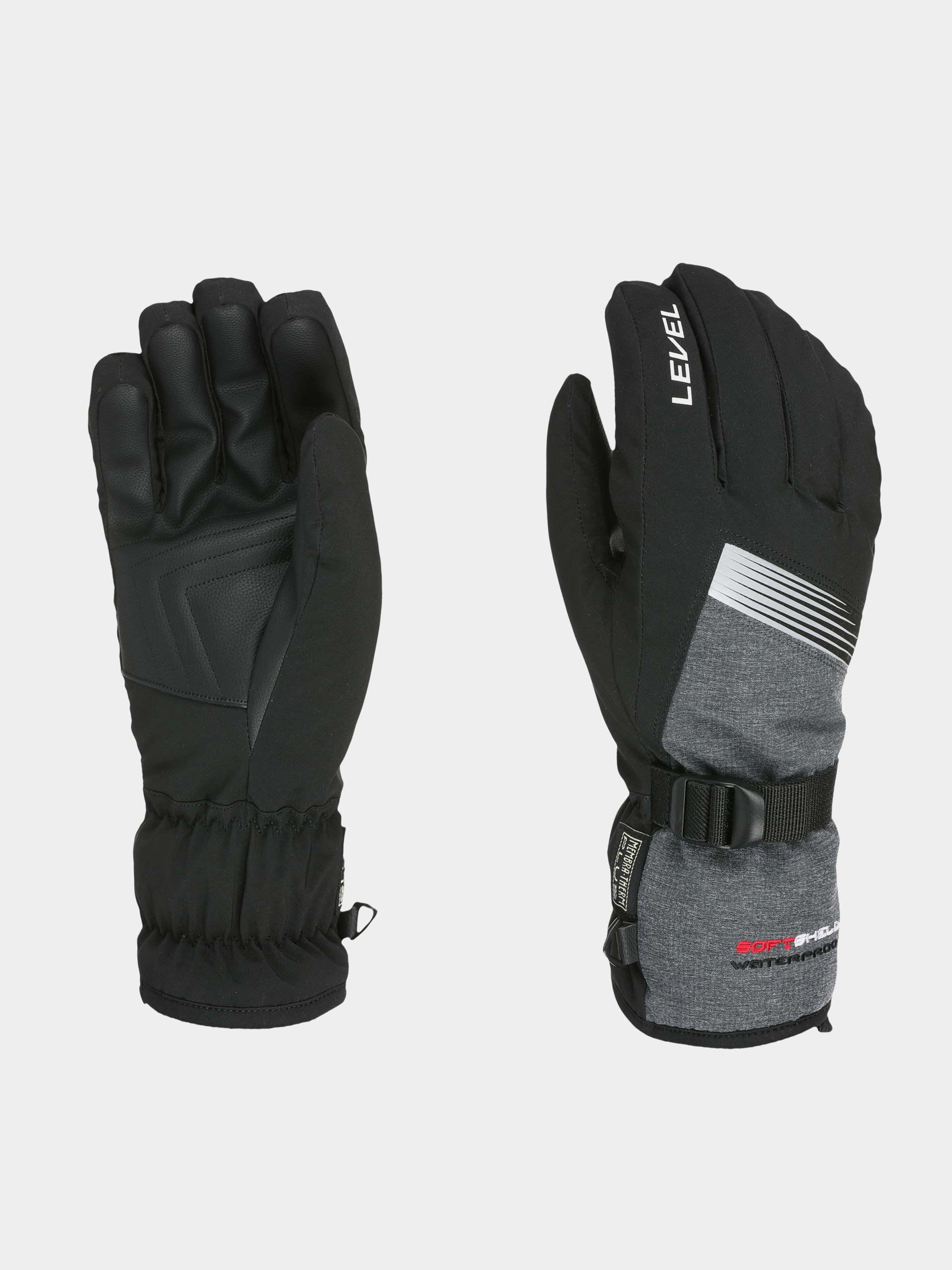 Level Gloves Hero - black (black grey)