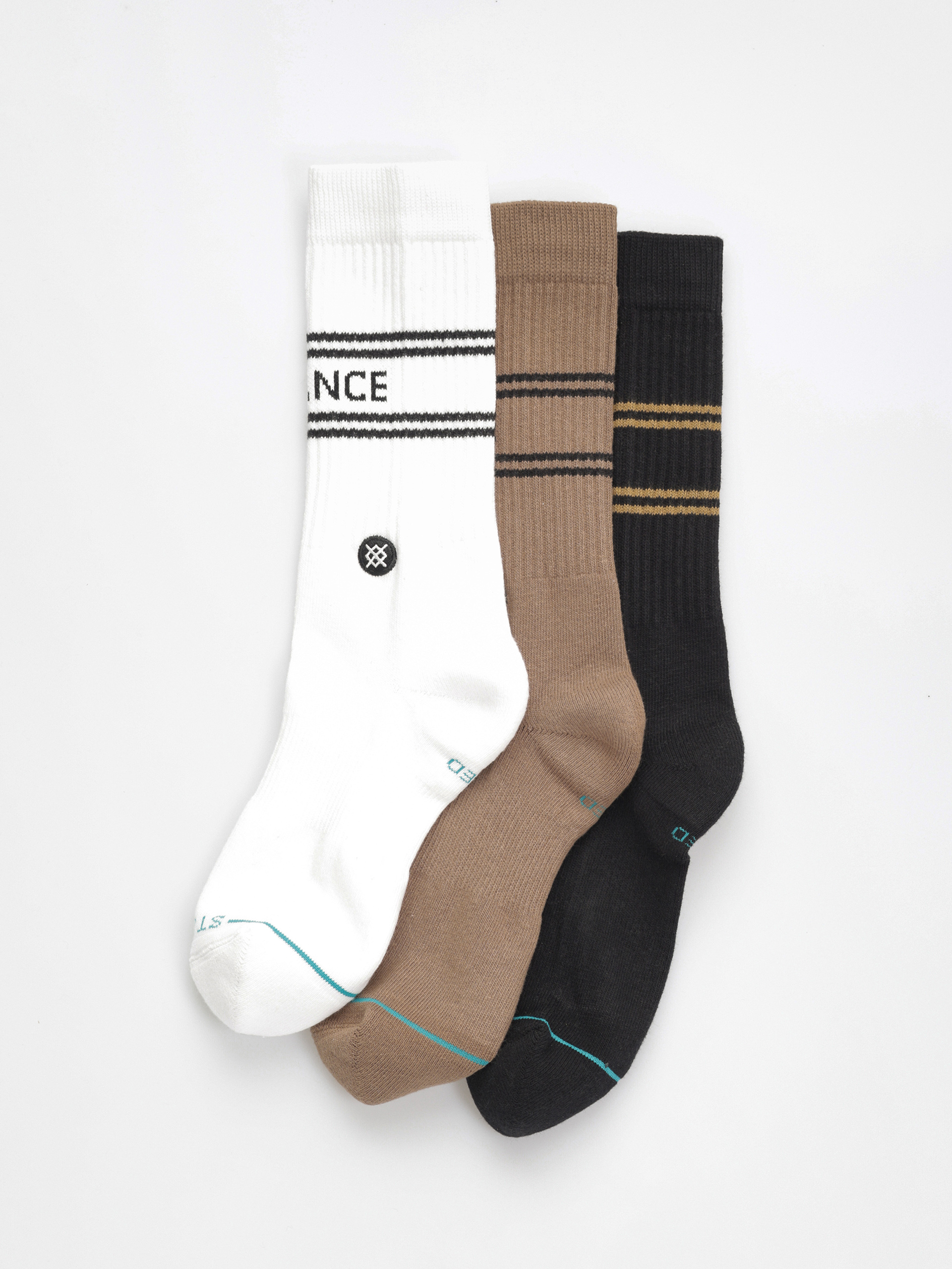 Stance Basic 3 Pack Crew Socks - multicolor (gold)
