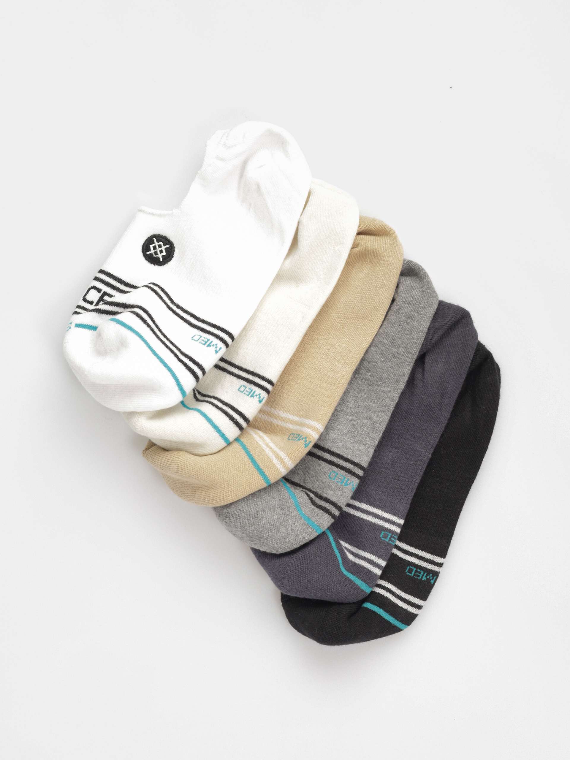 Stance Basic No Show 6 Pack Socks - multicolor (multi)