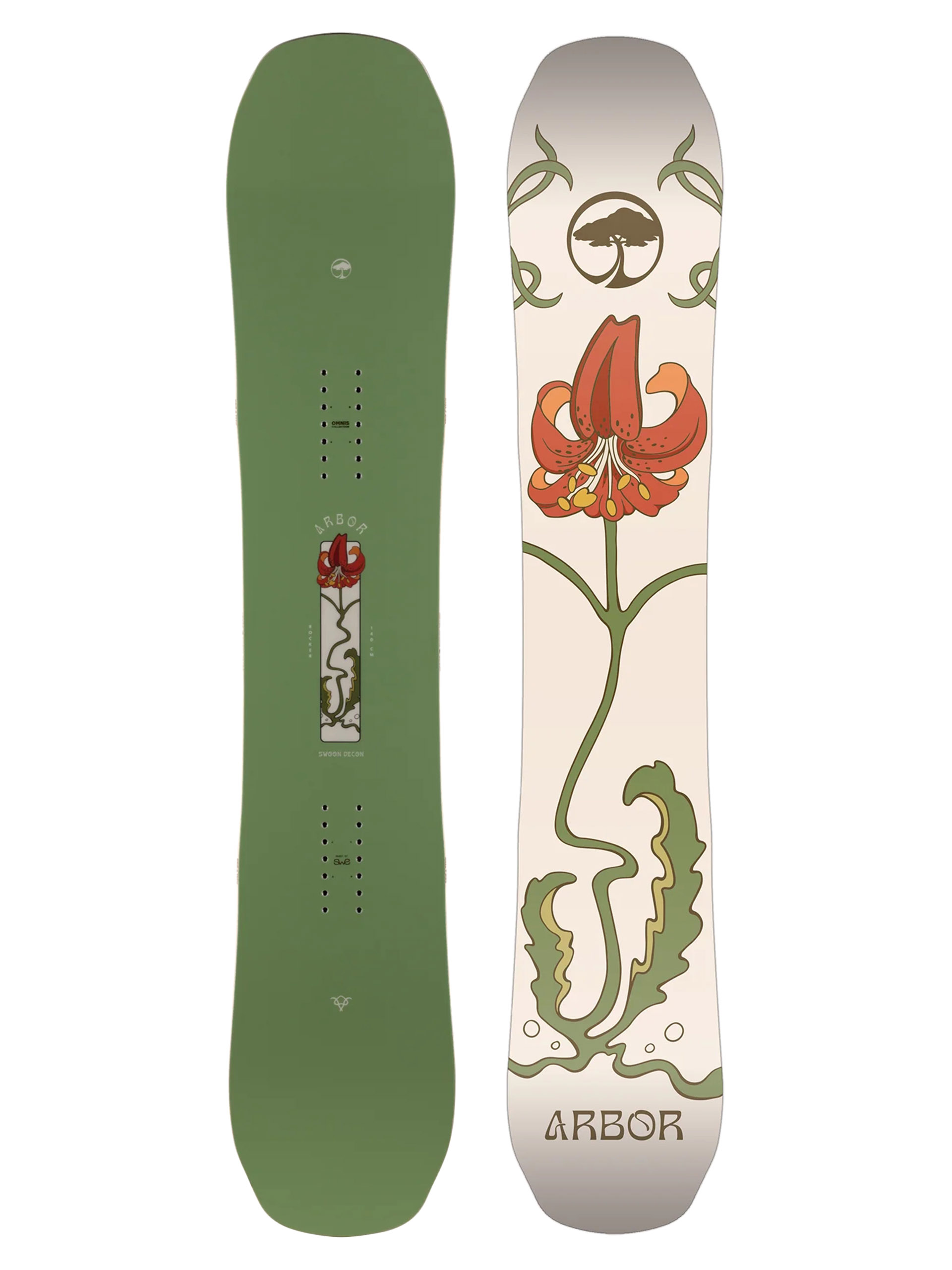 Arbor Snowboard Swoon Decon Wmn - green