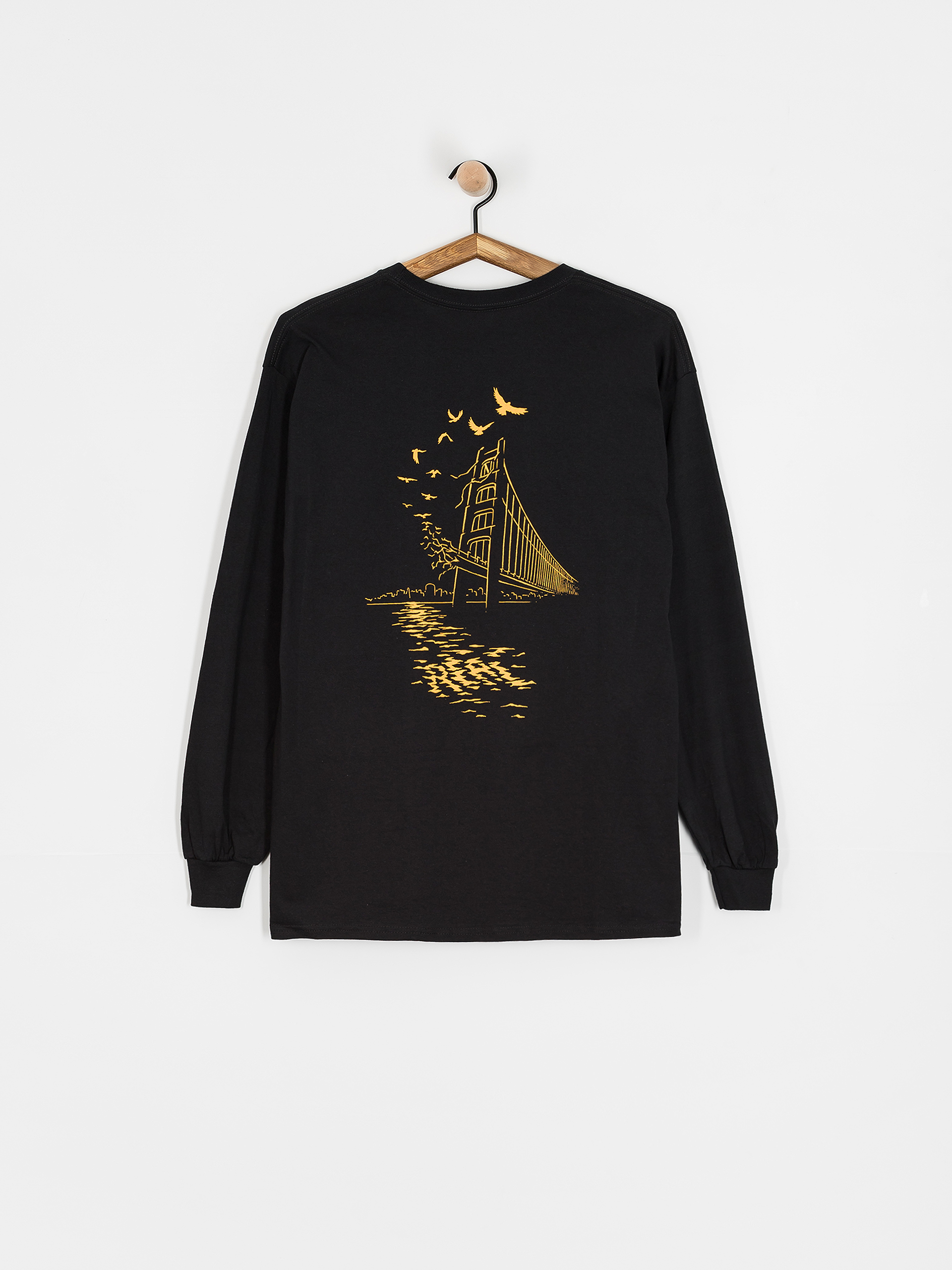 Real Commute Longsleeve - black (black/orange)